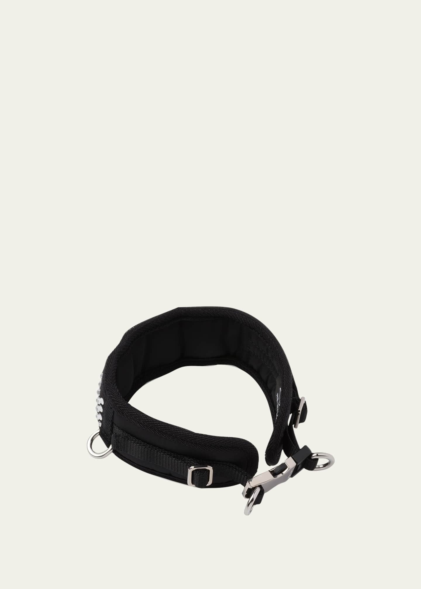 Prada Crystal-Embellished Logo Pet Collar - Bergdorf Goodman