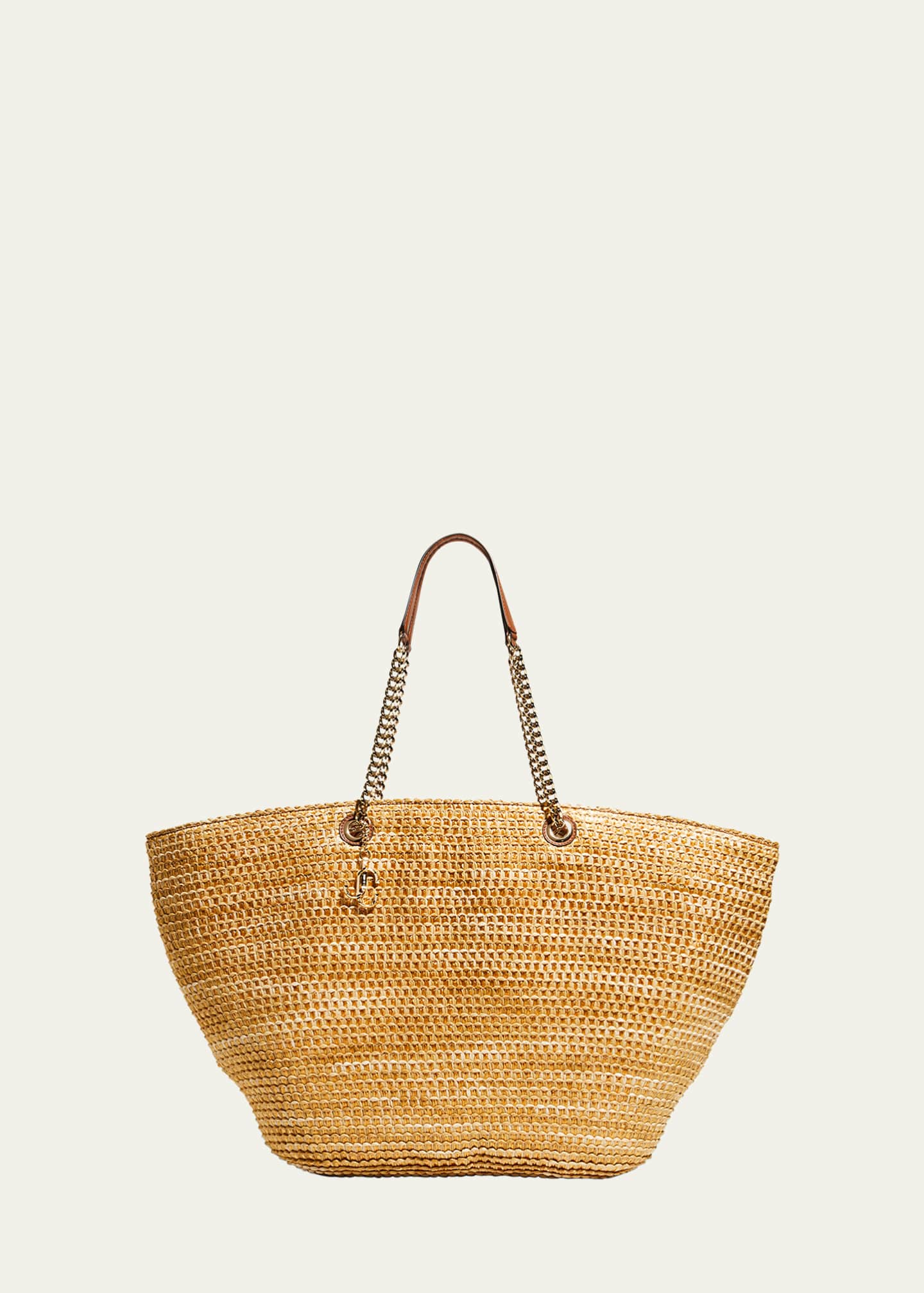 Jimmy Choo Shopper Raffia Tote Bag - Bergdorf Goodman