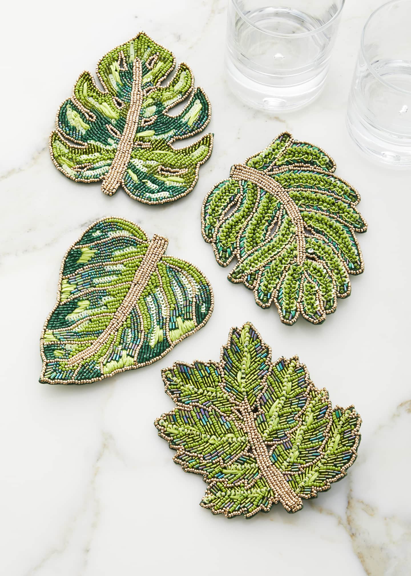 Kim Seybert Laurel Coasters, Set of 4 - Bergdorf Goodman