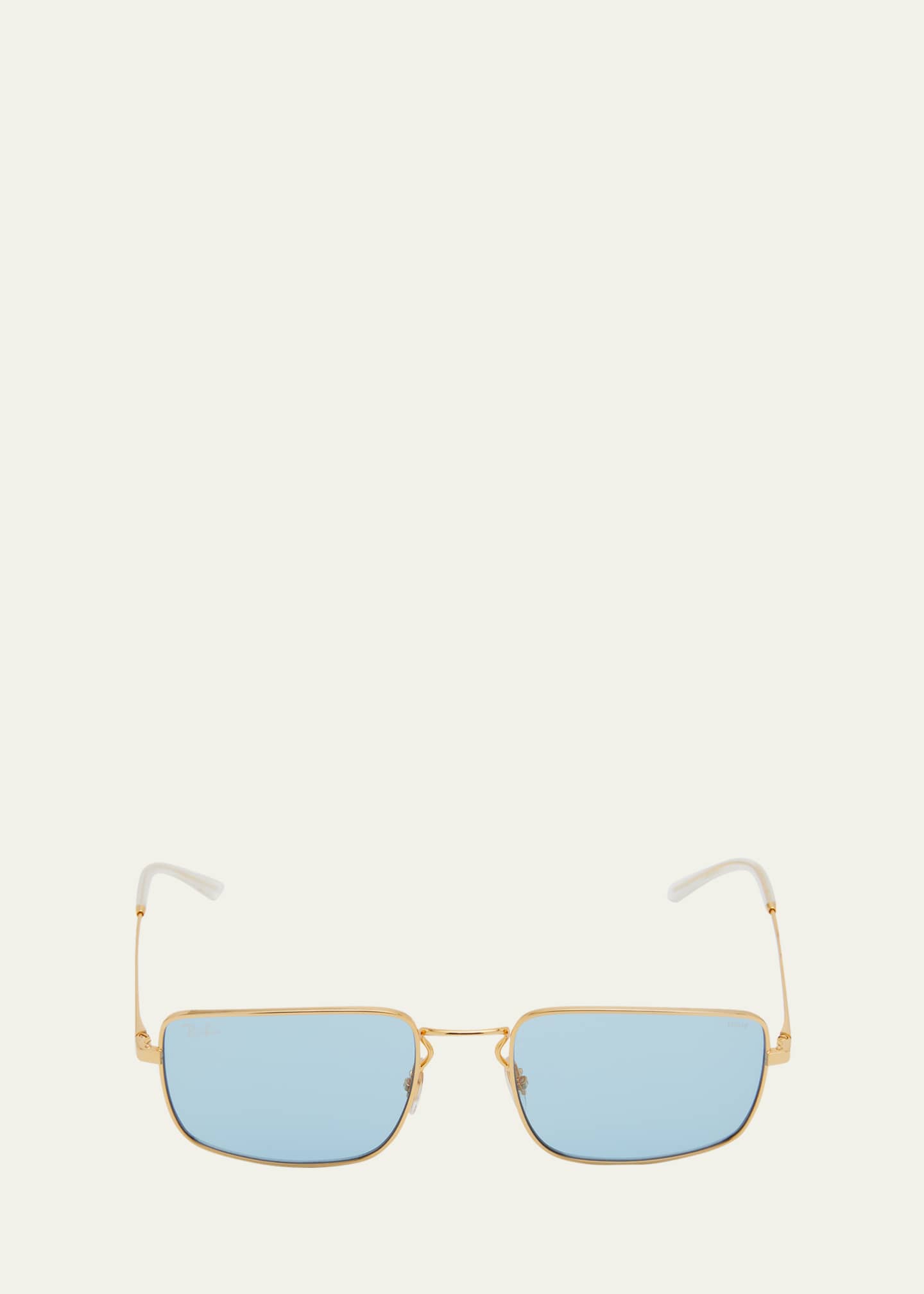 Ray-Ban Slim Rectangle Metal Sunglasses - Bergdorf Goodman