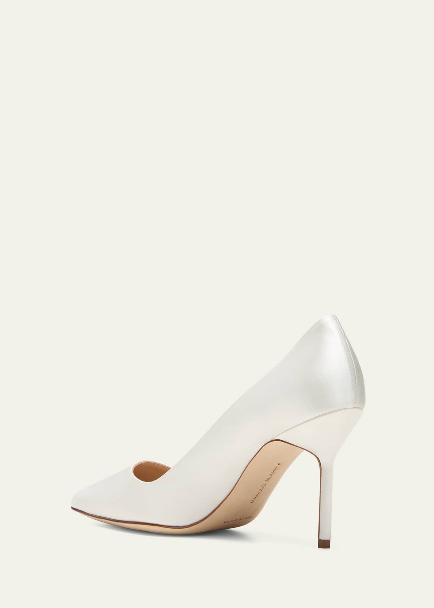 Manolo Blahnik BB 90mm Satin Pumps - Bergdorf Goodman