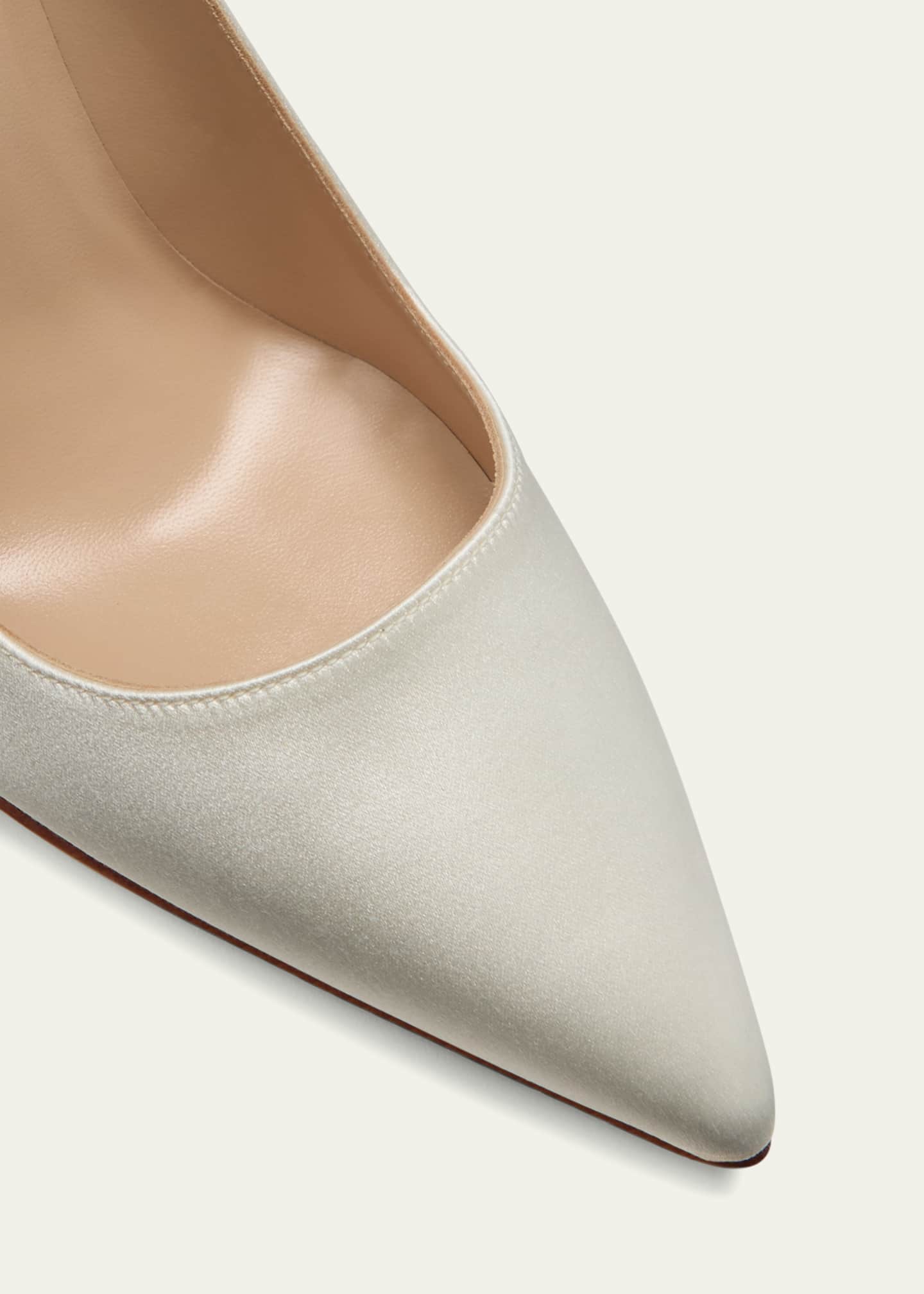 Manolo Blahnik BB 90mm Satin Pumps - Bergdorf Goodman