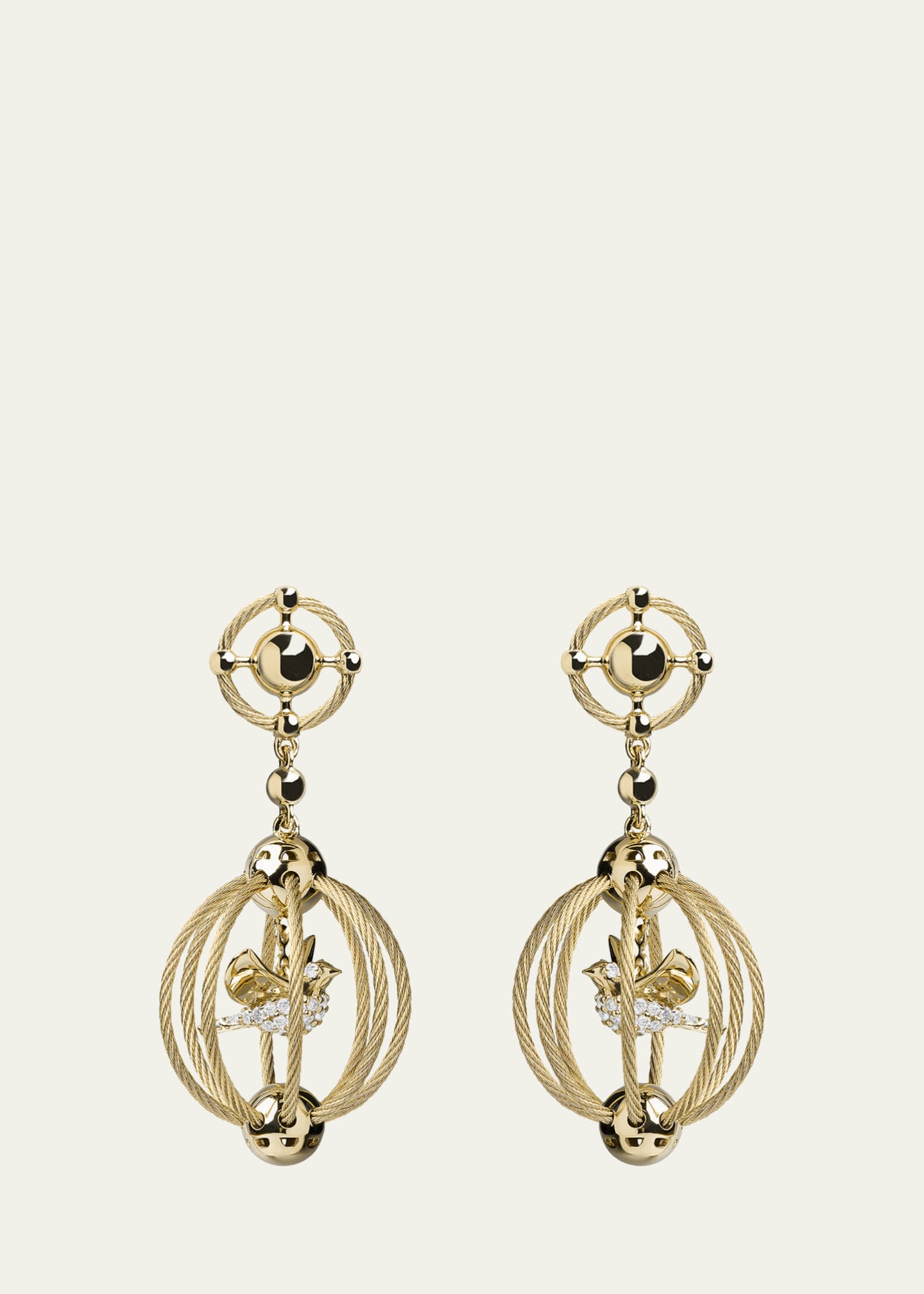 Paul Morelli 18K Gold Birdcage Earrings with Diamonds - Bergdorf Goodman