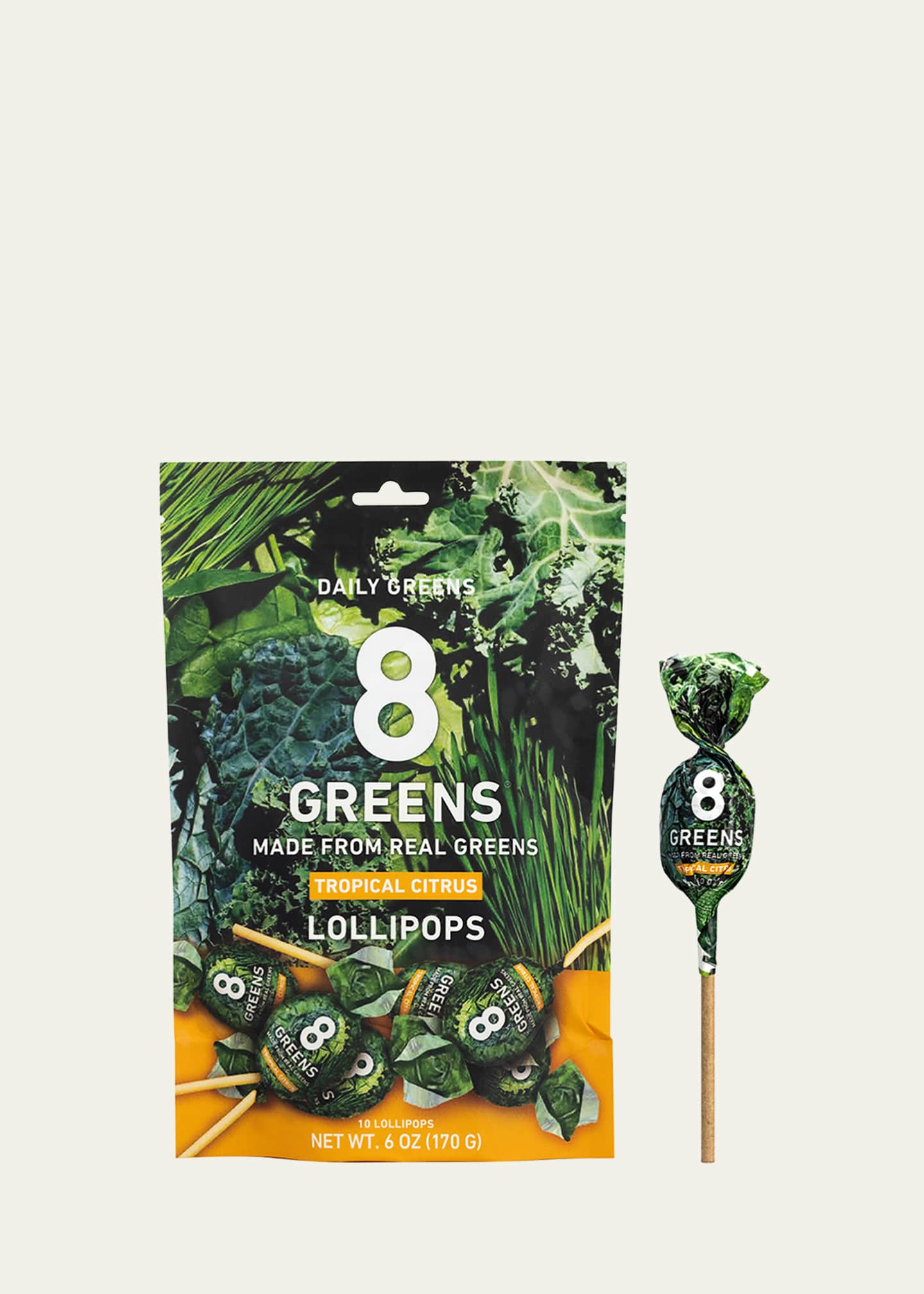 8Greens Tropical Citrus Lollipops, 10 Count - Bergdorf Goodman
