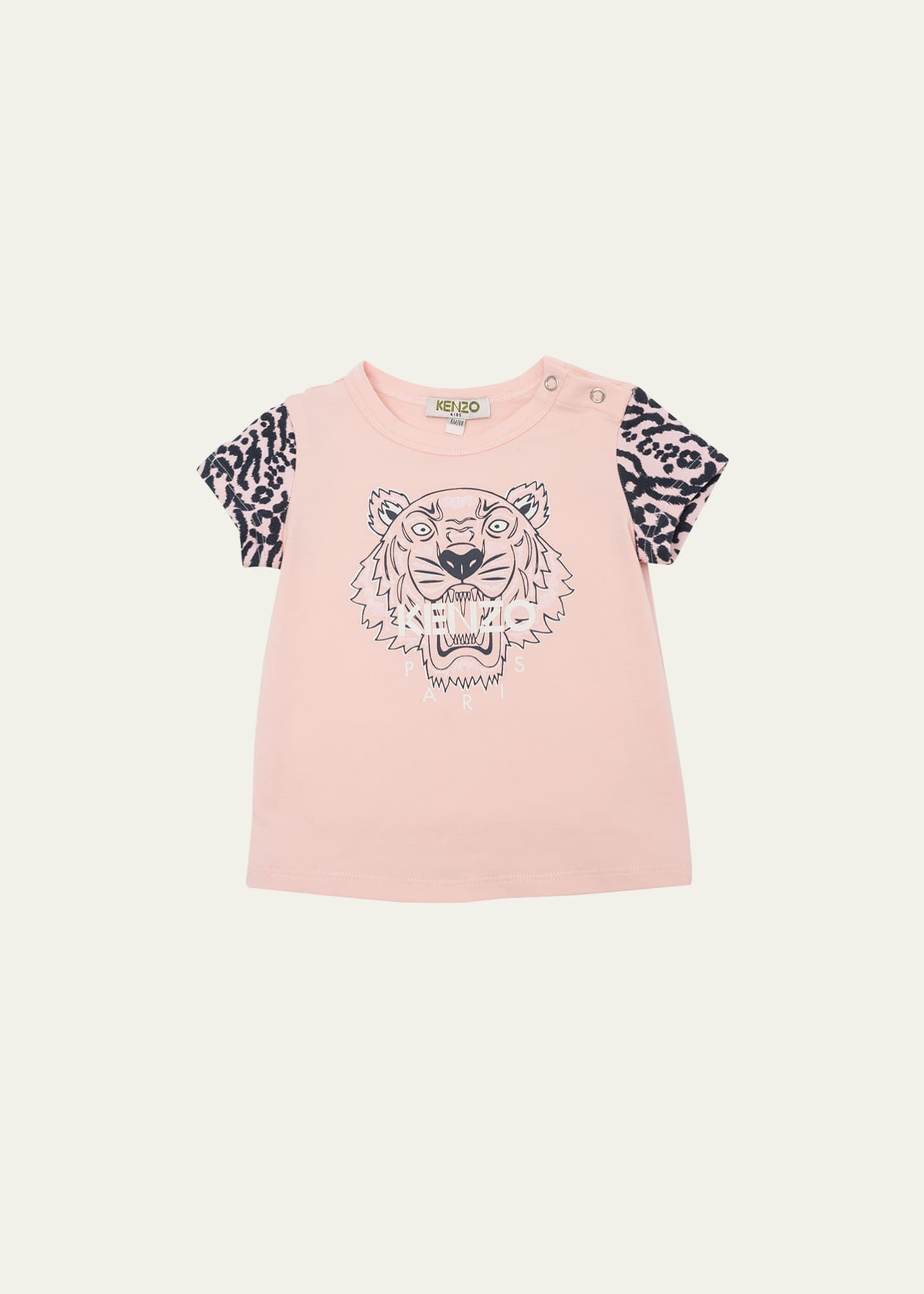 Kenzo Baby Girl's Tiger Logo T-Shirt with Printed Sleeves - Bergdorf ...