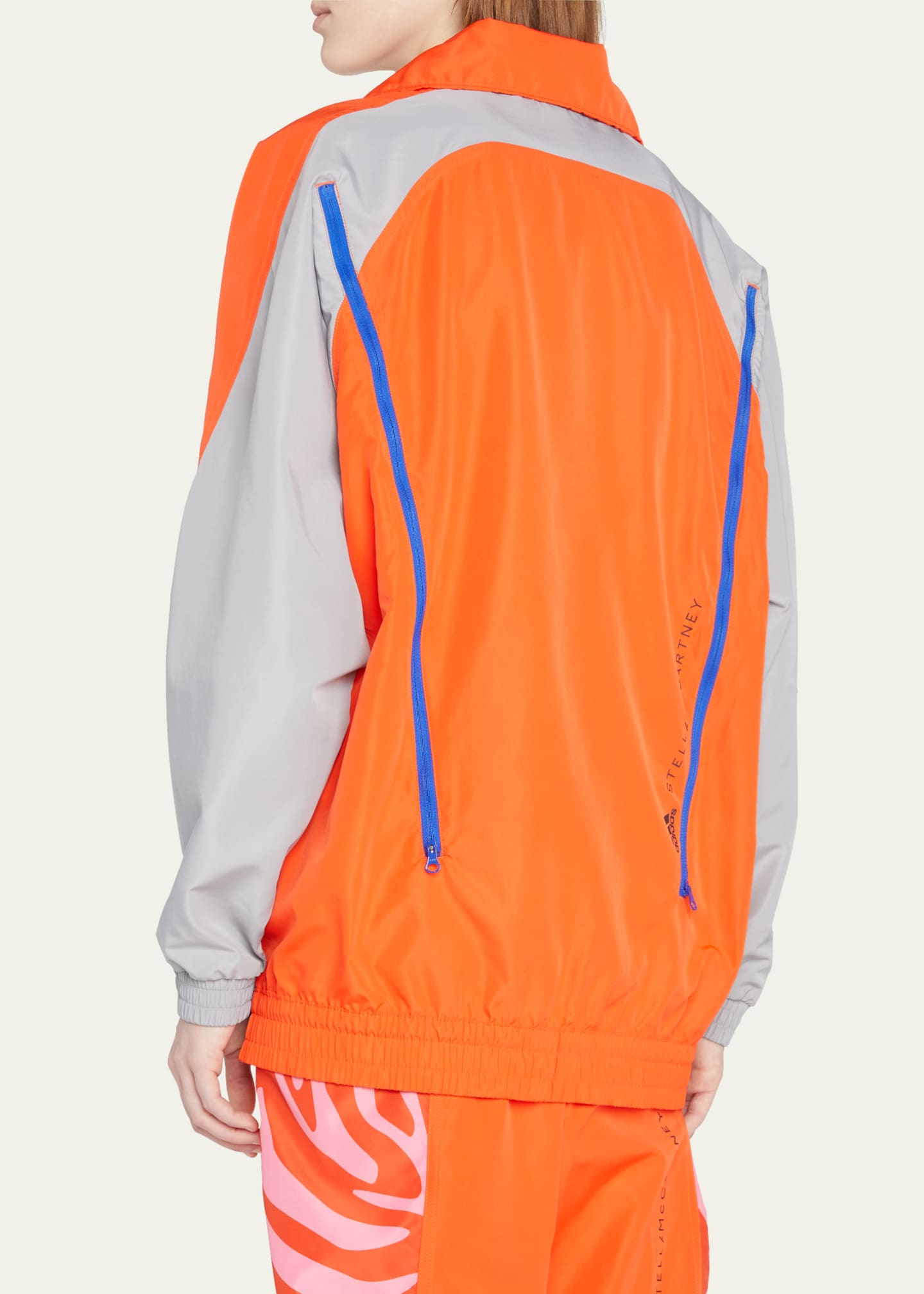 adidas by Stella McCartney Colorblock Animal-Print Track Top - Bergdorf ...