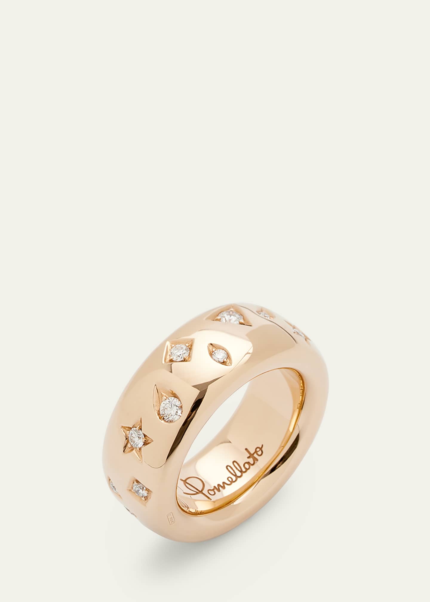 Pomellato 18K Rose Gold ICONICA Ring with Diamonds, 0.66tcw - Bergdorf ...