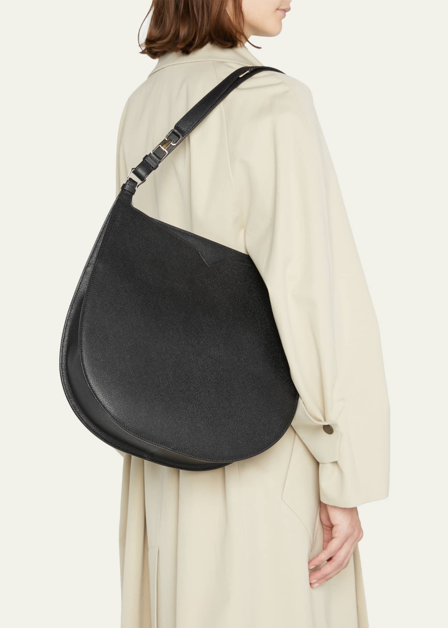 Valextra Large Weekend Leather Hobo Bag - Bergdorf Goodman