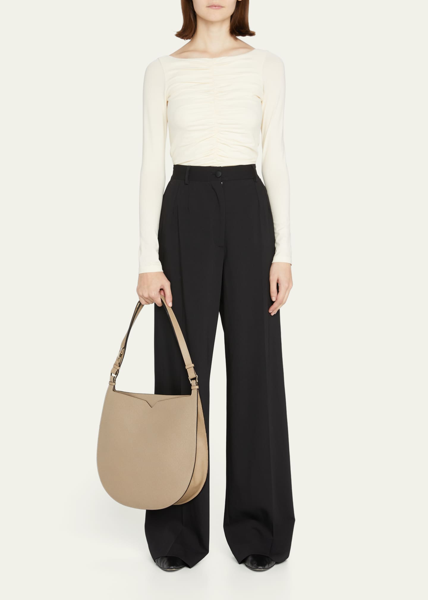 Valextra Large Weekend Leather Hobo Bag - Bergdorf Goodman