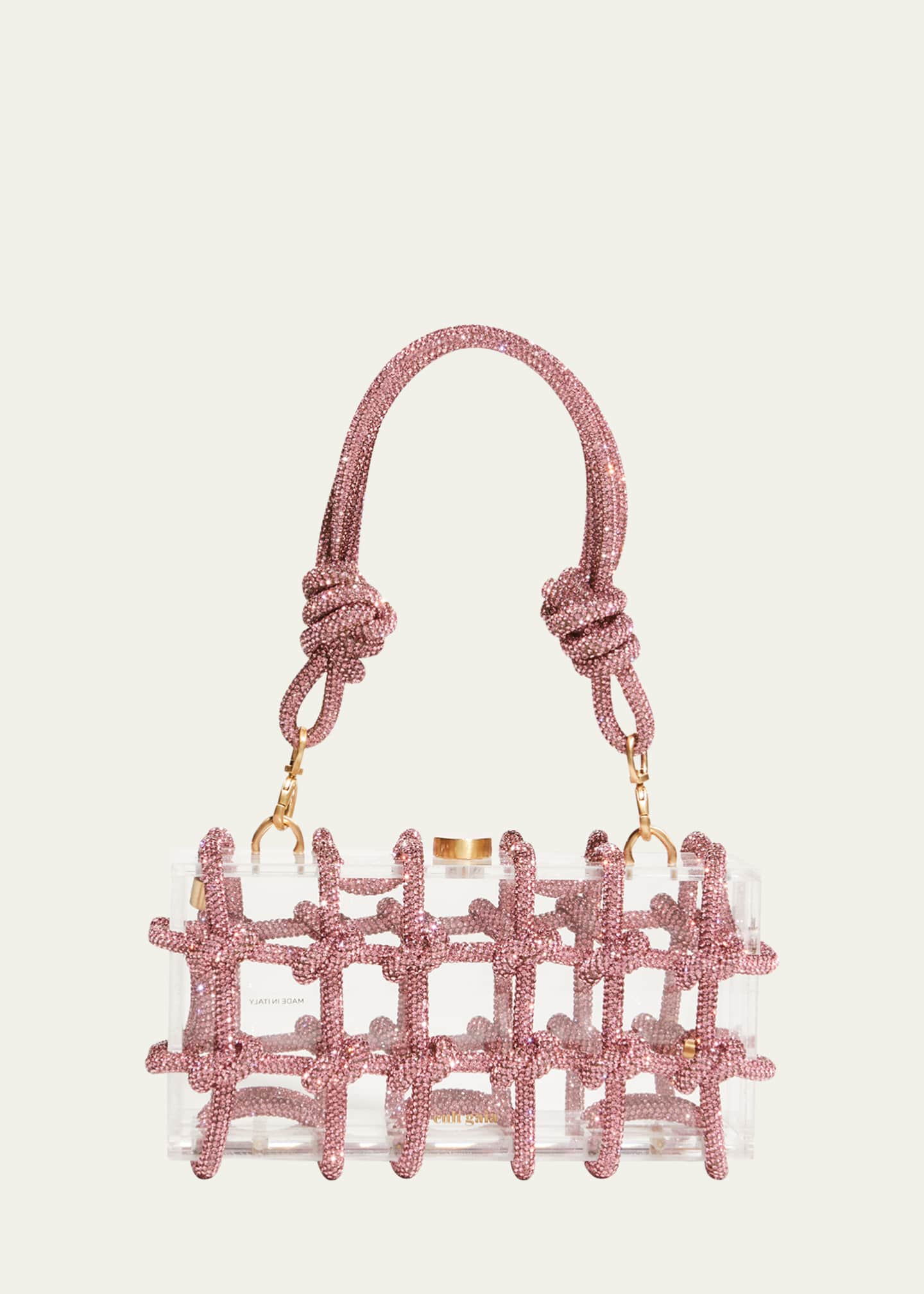 Cult Gaia Bess Caged Embellished Box Shoulder Bag - Bergdorf Goodman