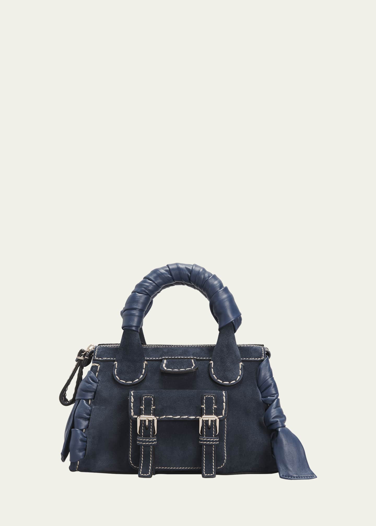 Chloe Edith Medium Braided Suede Satchel Bag - Bergdorf Goodman