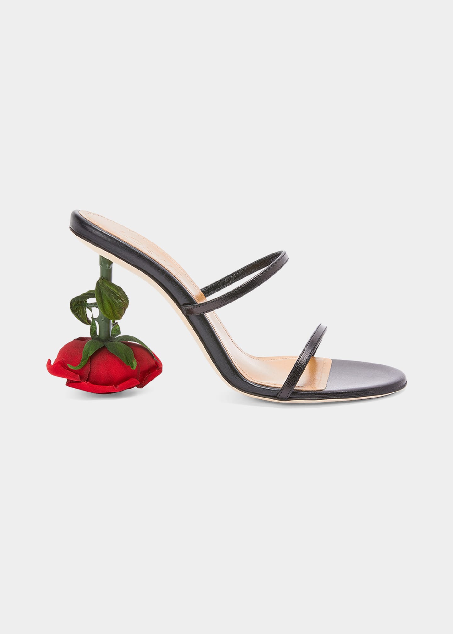 Loewe Rose Two-Band Slide Sandals - Bergdorf Goodman