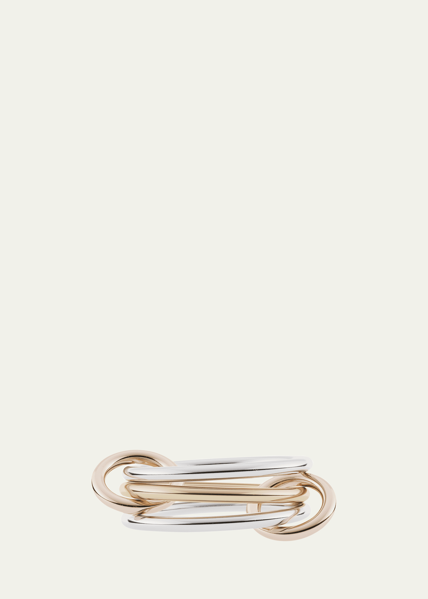Spinelli Kilcollin Solarium MX Silver and Gold 3-Link Ring - Bergdorf Goodman