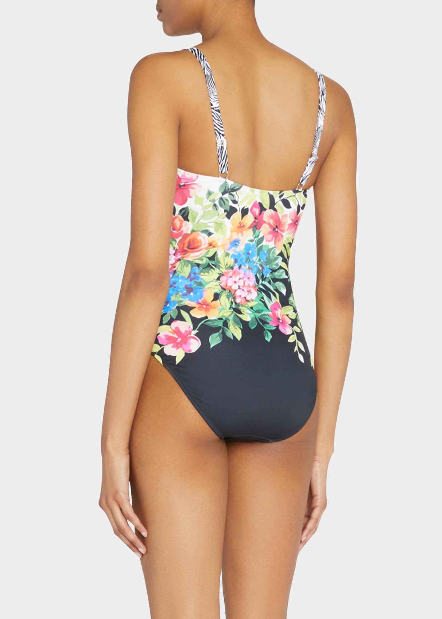 Johnny Was Fay Floral Ruched One Piece Swimsuit Bergdorf Goodman