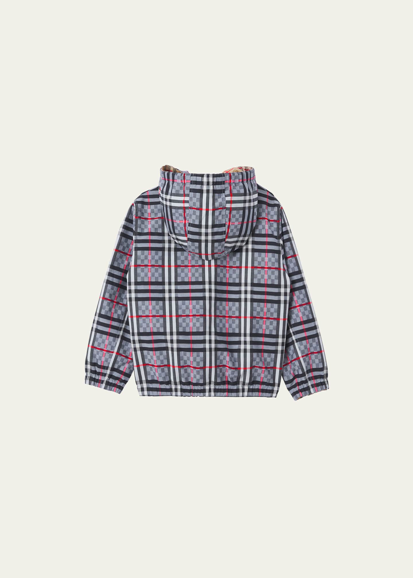 Burberry Boy's Mackenzie Reversible Hooded Jacket, Size 3-14 - Bergdorf ...