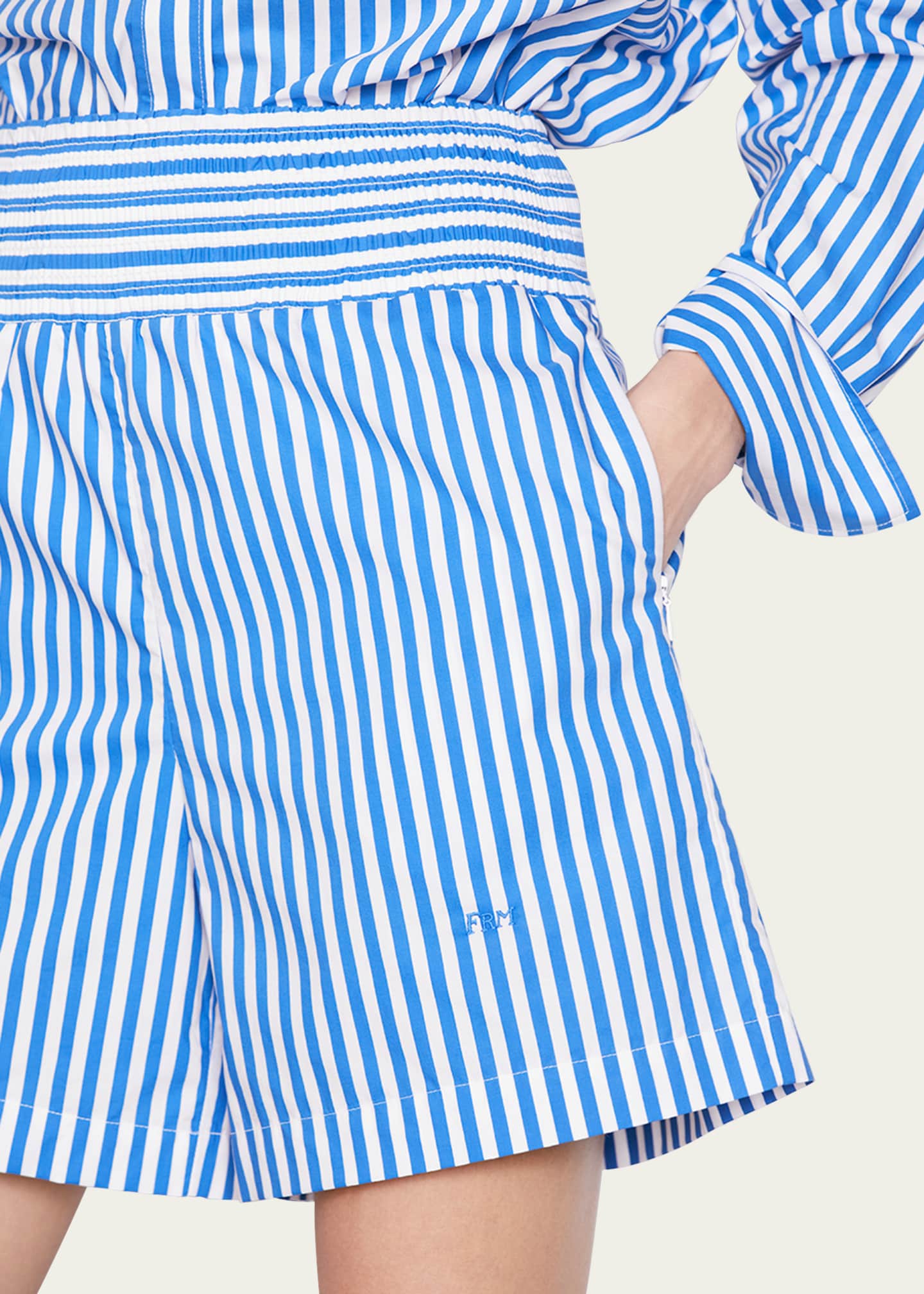 FRAME Boxer Striped Shorts - Bergdorf Goodman