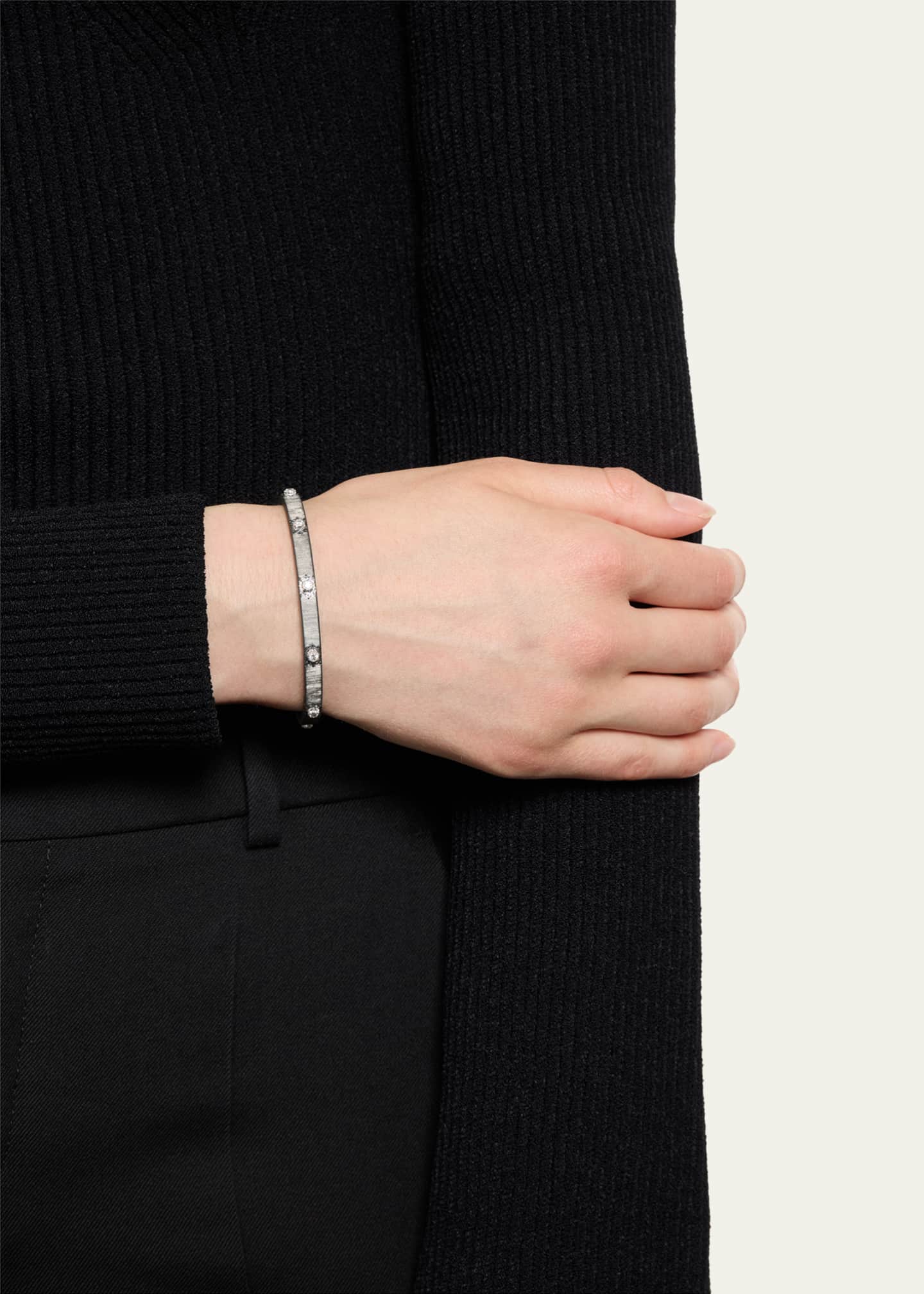Buccellati Macri Classica Bangle, Black Gold, 5mm - Bergdorf Goodman