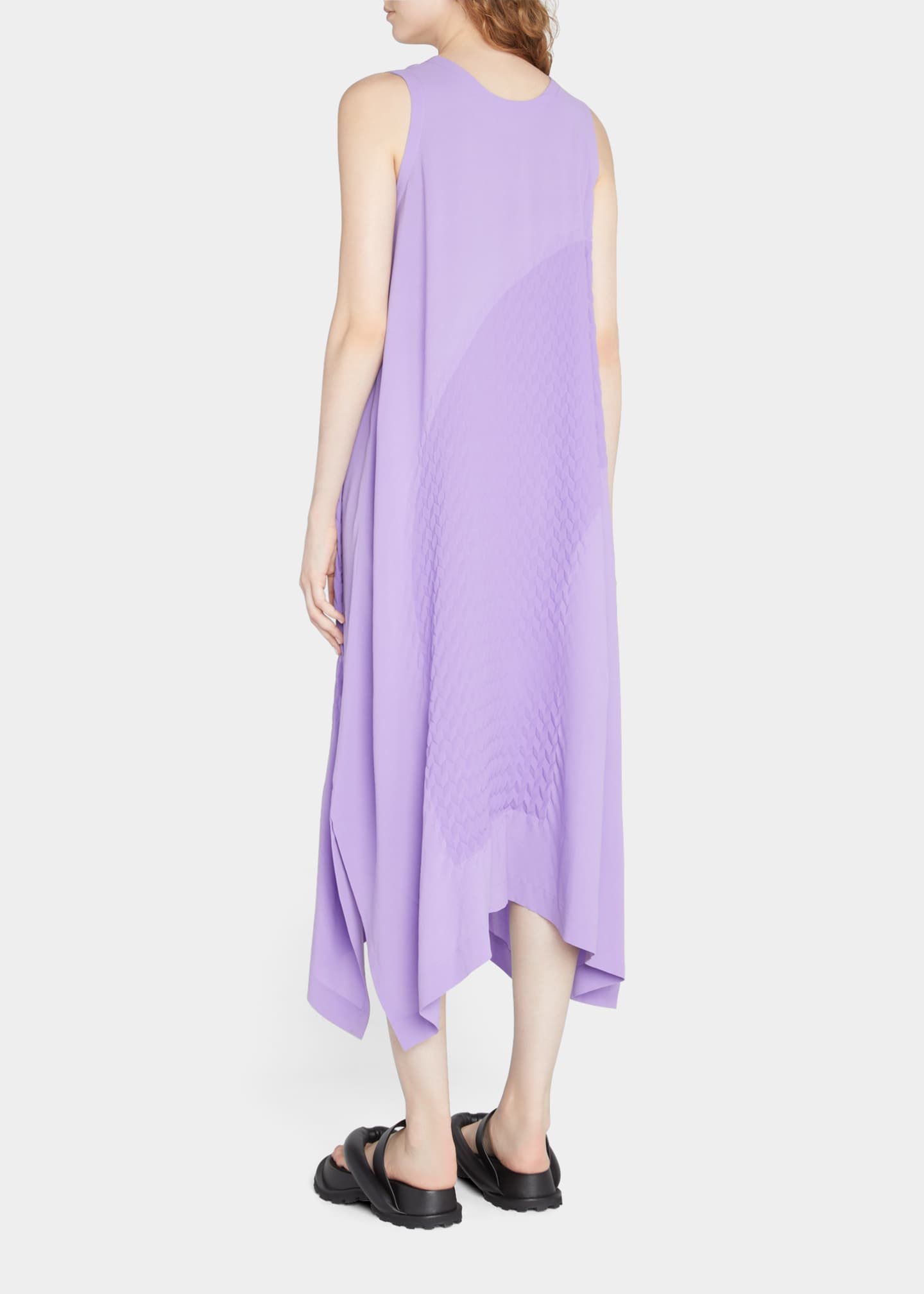 Issey Miyake Float Pleated Handkerchief Midi Dress - Bergdorf Goodman