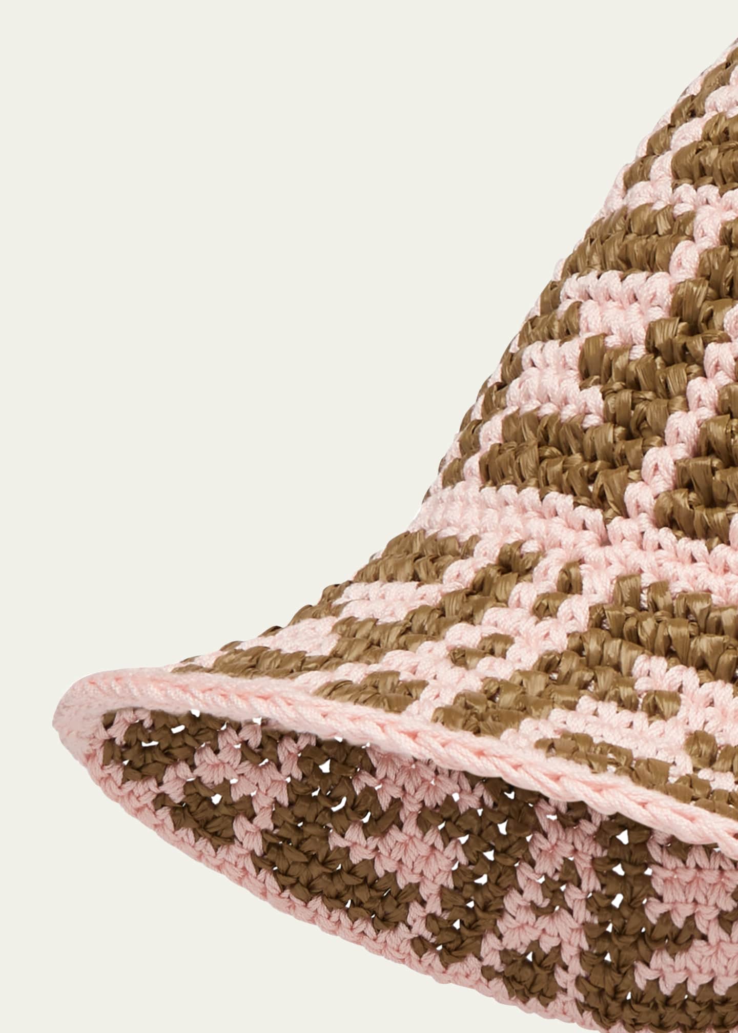 Fendi FF Woven Raffia Bucket Hat - Bergdorf Goodman