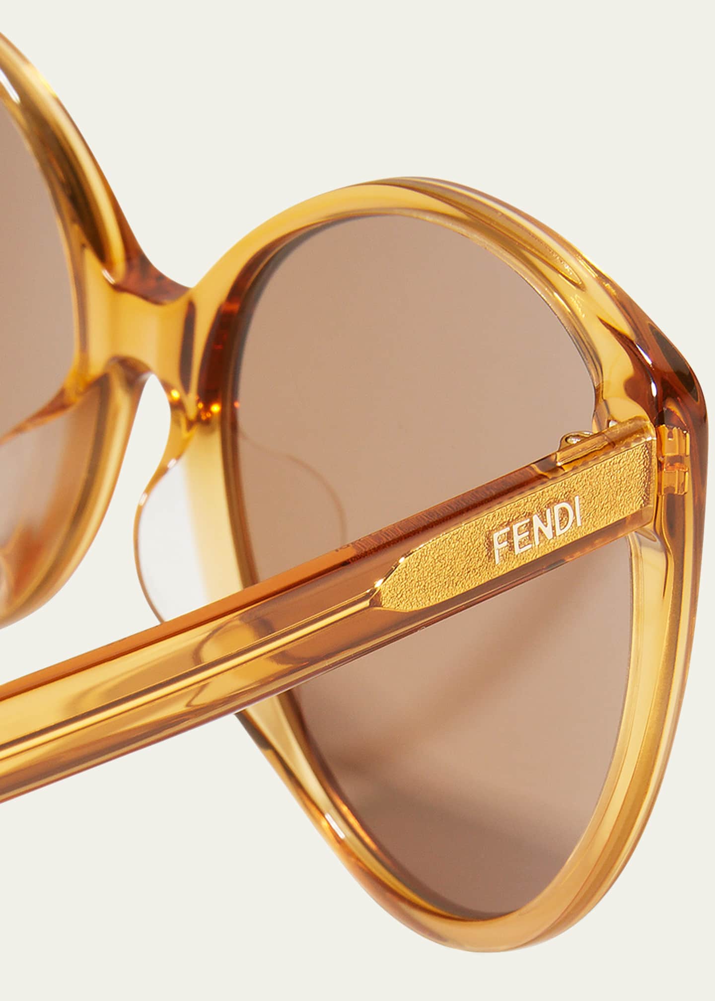 Fendi Round Acetate Sunglasses - Bergdorf Goodman