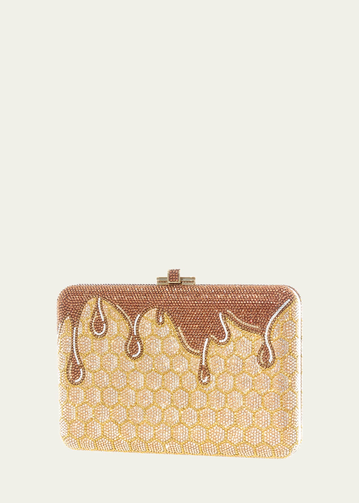 Judith Leiber Couture Bee Honeycomb Crystal Clutch Bag - Bergdorf Goodman