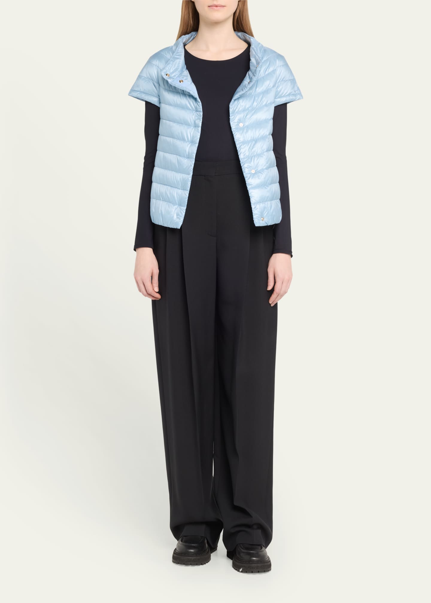 Herno Nylon Cap-Sleeve Jacket - Bergdorf Goodman