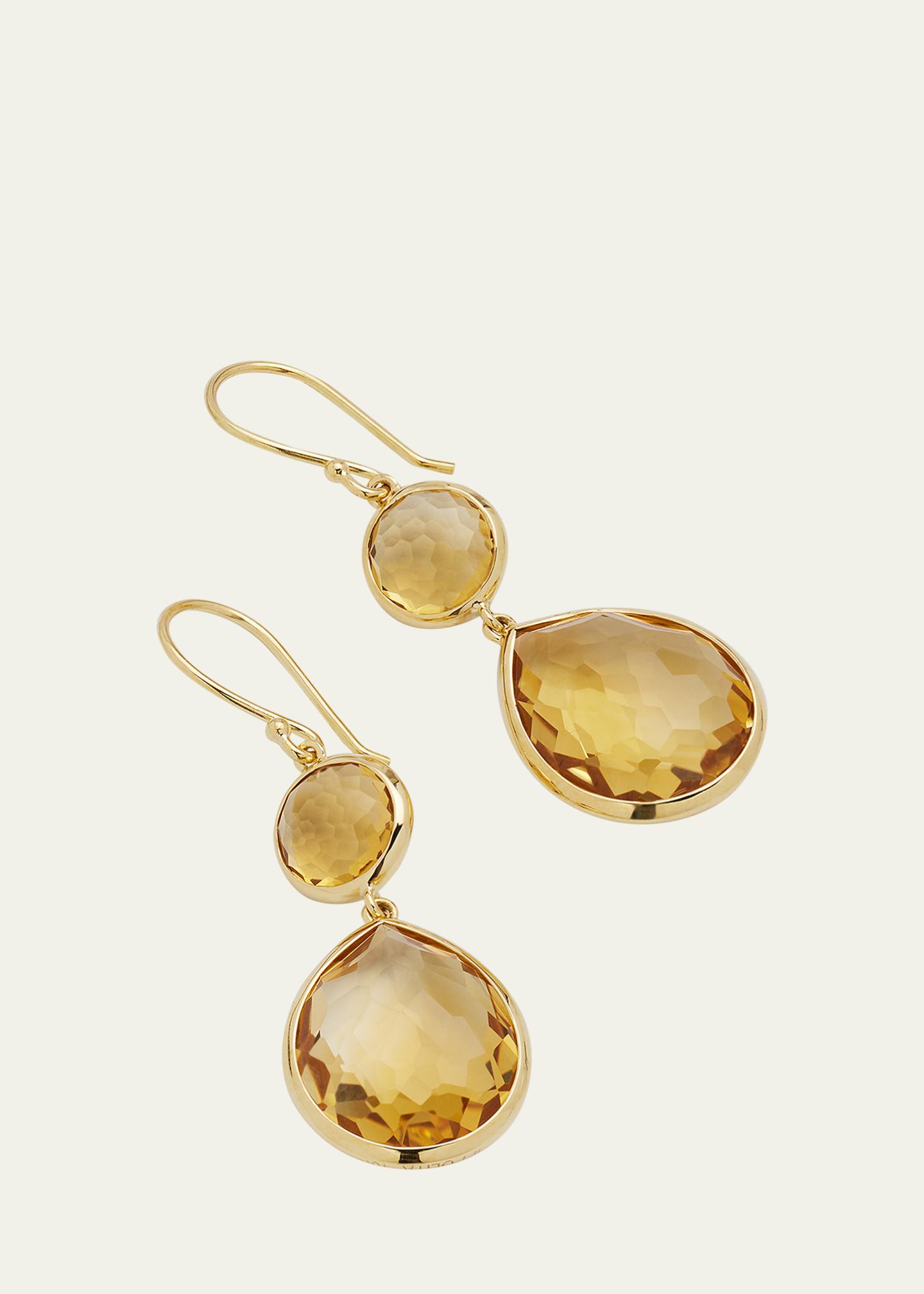 Ippolita Rock Candy Snowman Teardrop Earrings in 18K Gold - Bergdorf ...