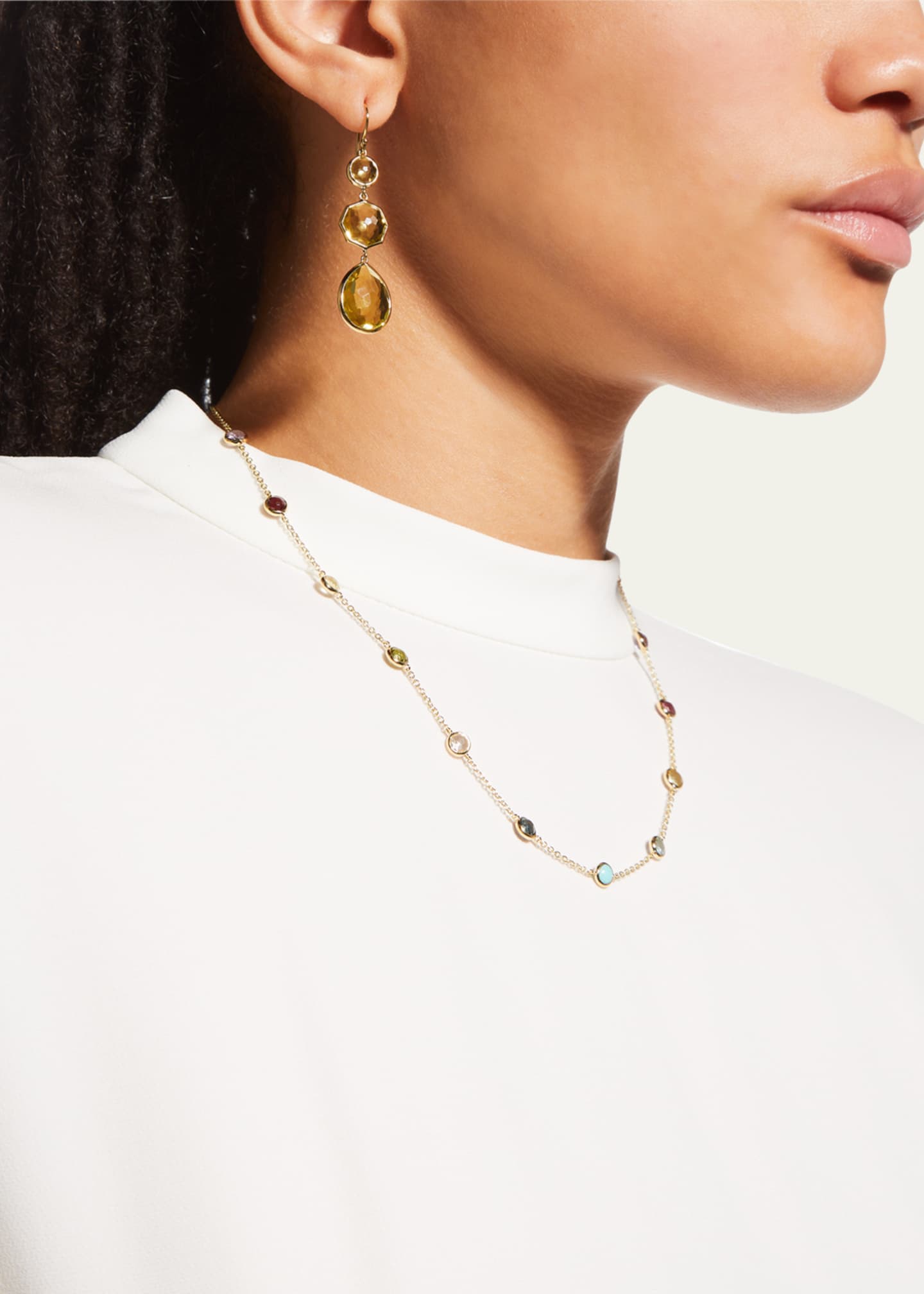 Ippolita 13-Stone Station Necklace in 18K Gold - Bergdorf Goodman