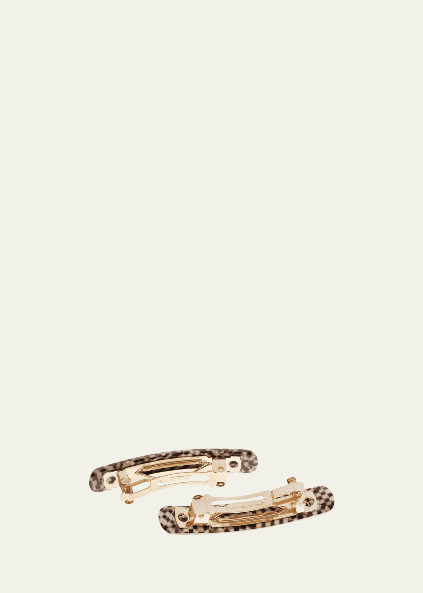 France Luxe Mini Classic Rectangle Barrettes, Set of 2 - Bergdorf Goodman