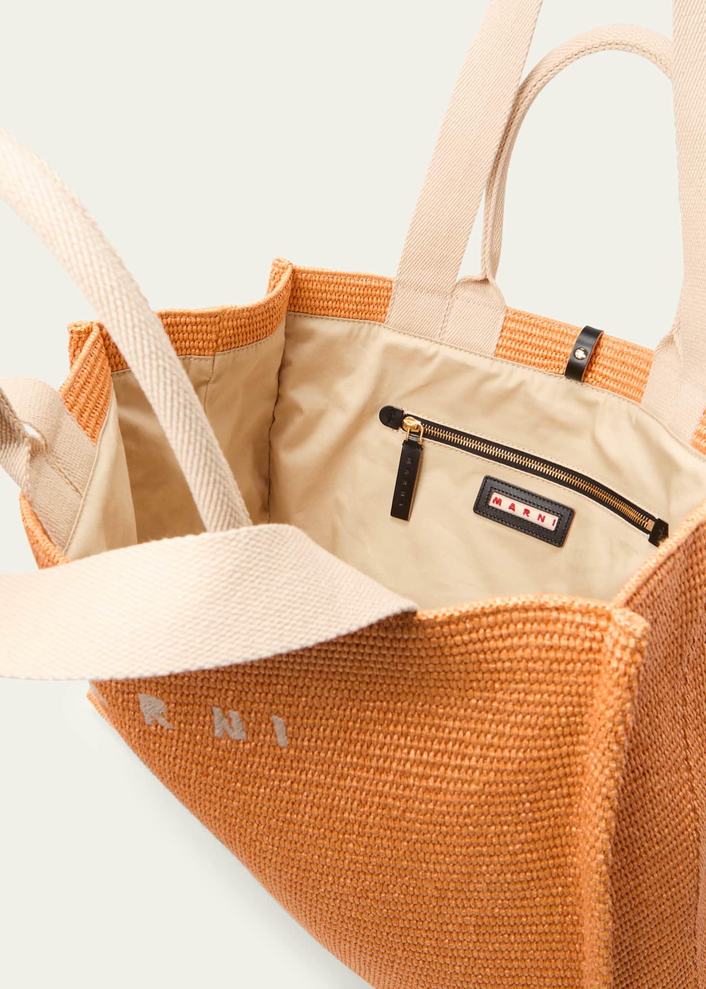 Marni Large Box Fabric Tote Bag - Bergdorf Goodman