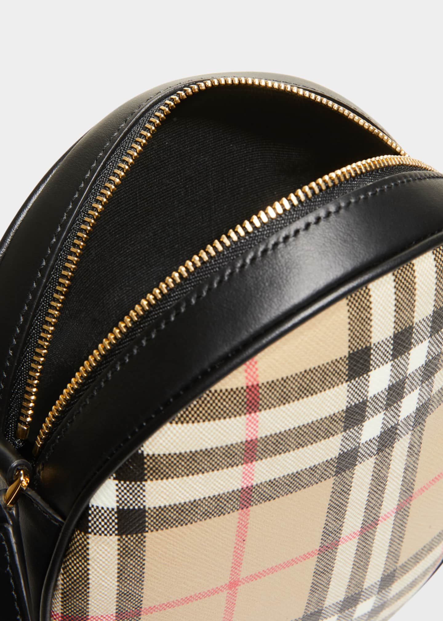 Burberry Louise Vintage Check Round Crossbody Bag - Bergdorf Goodman