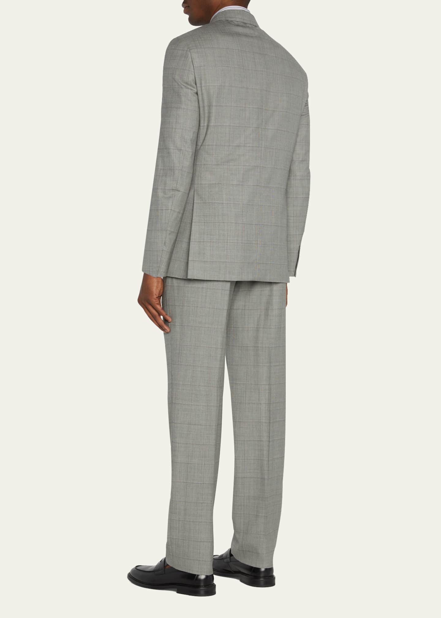 Brioni Men's Windowpane Wool Suit - Bergdorf Goodman
