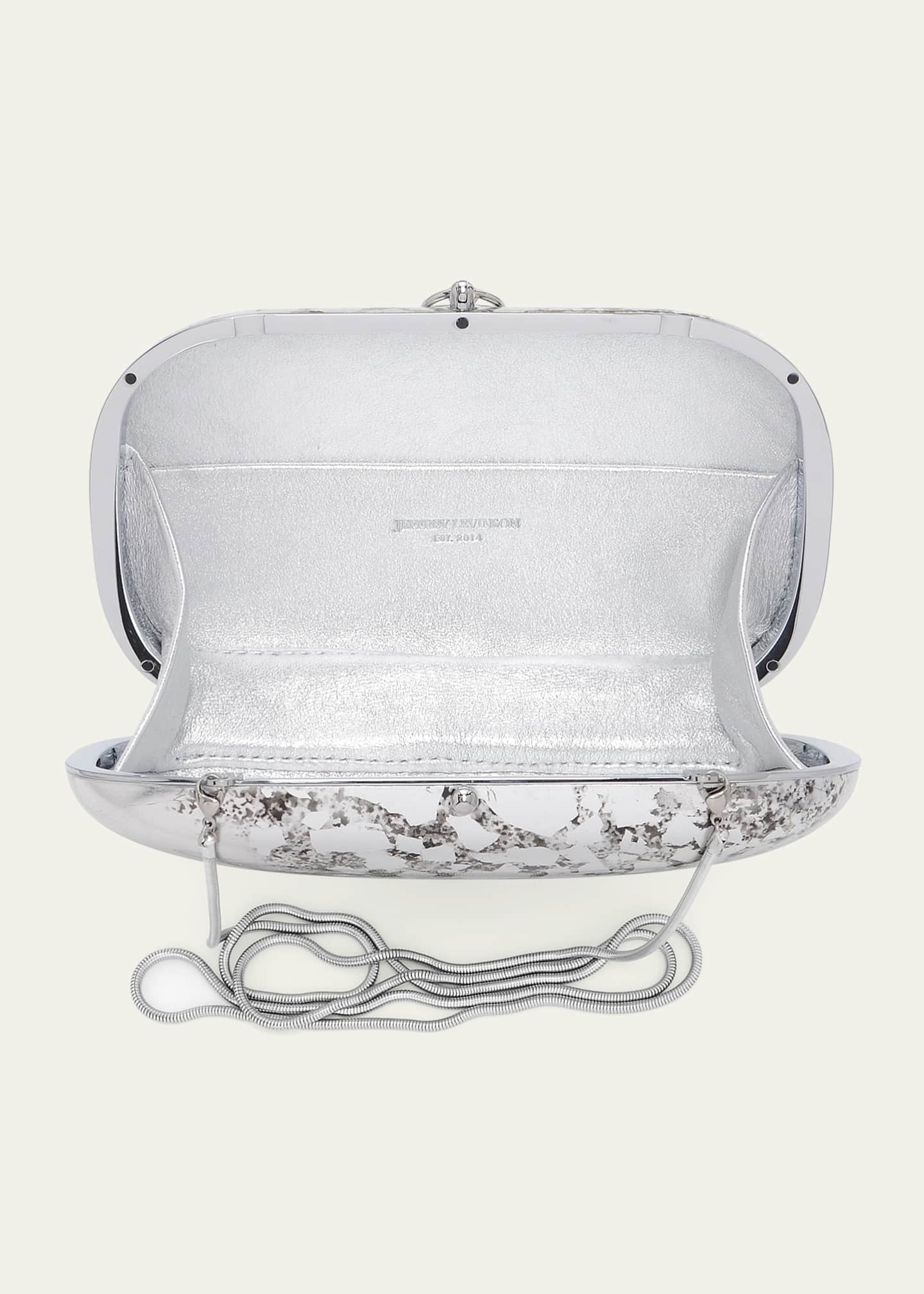 Jeffrey Levinson Elina Plus Fine Silver Leaf Clutch Bag - Bergdorf Goodman