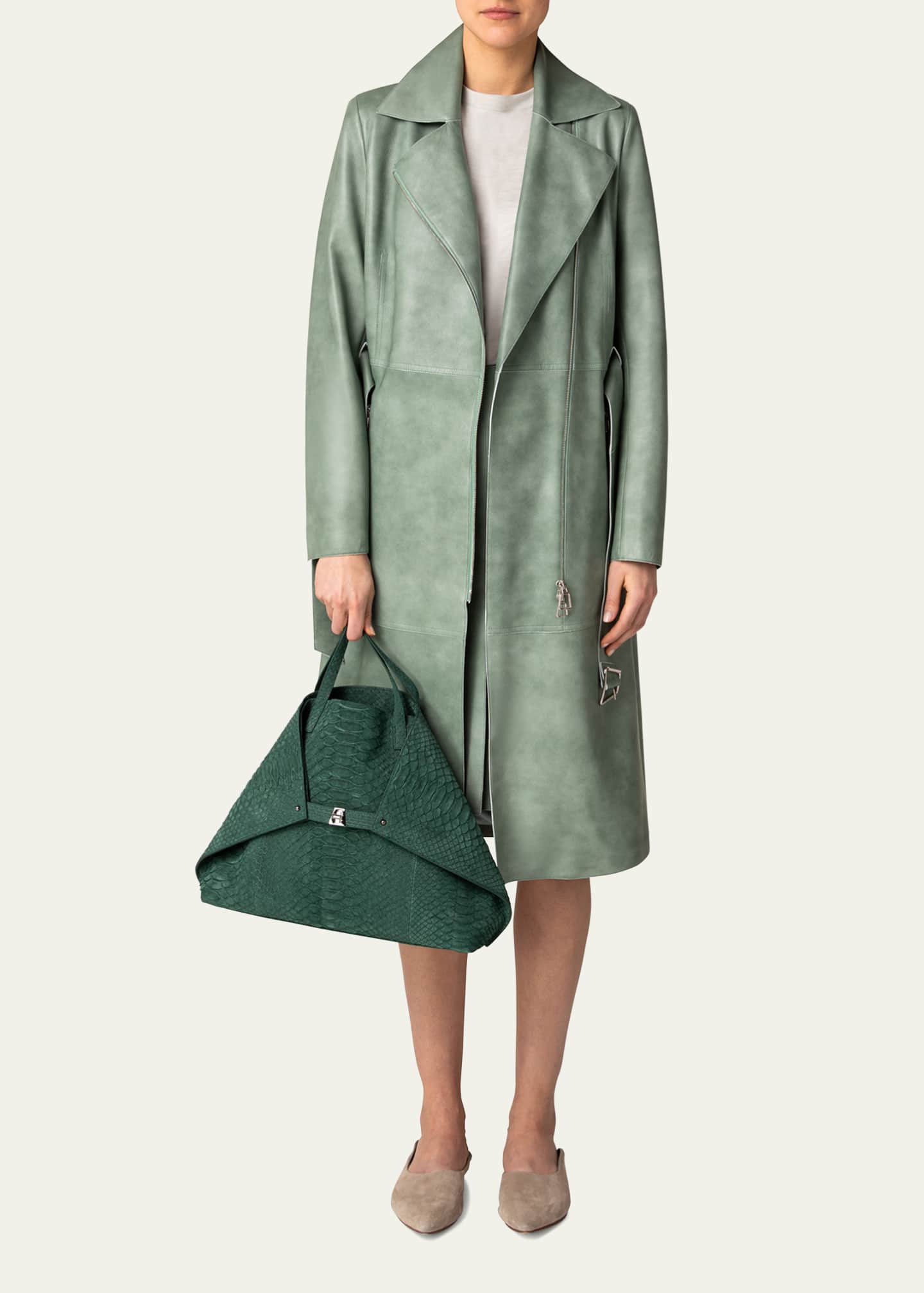 Akris Ai Medium Python Convertible Shoulder Bag - Bergdorf Goodman