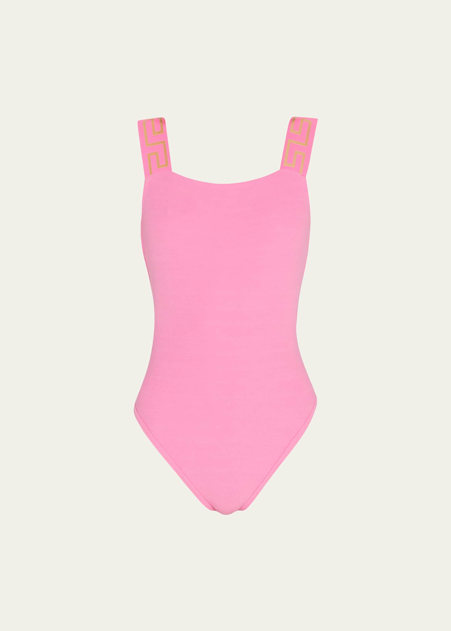 Versace Greca Border One-Piece Swimsuit - Bergdorf Goodman