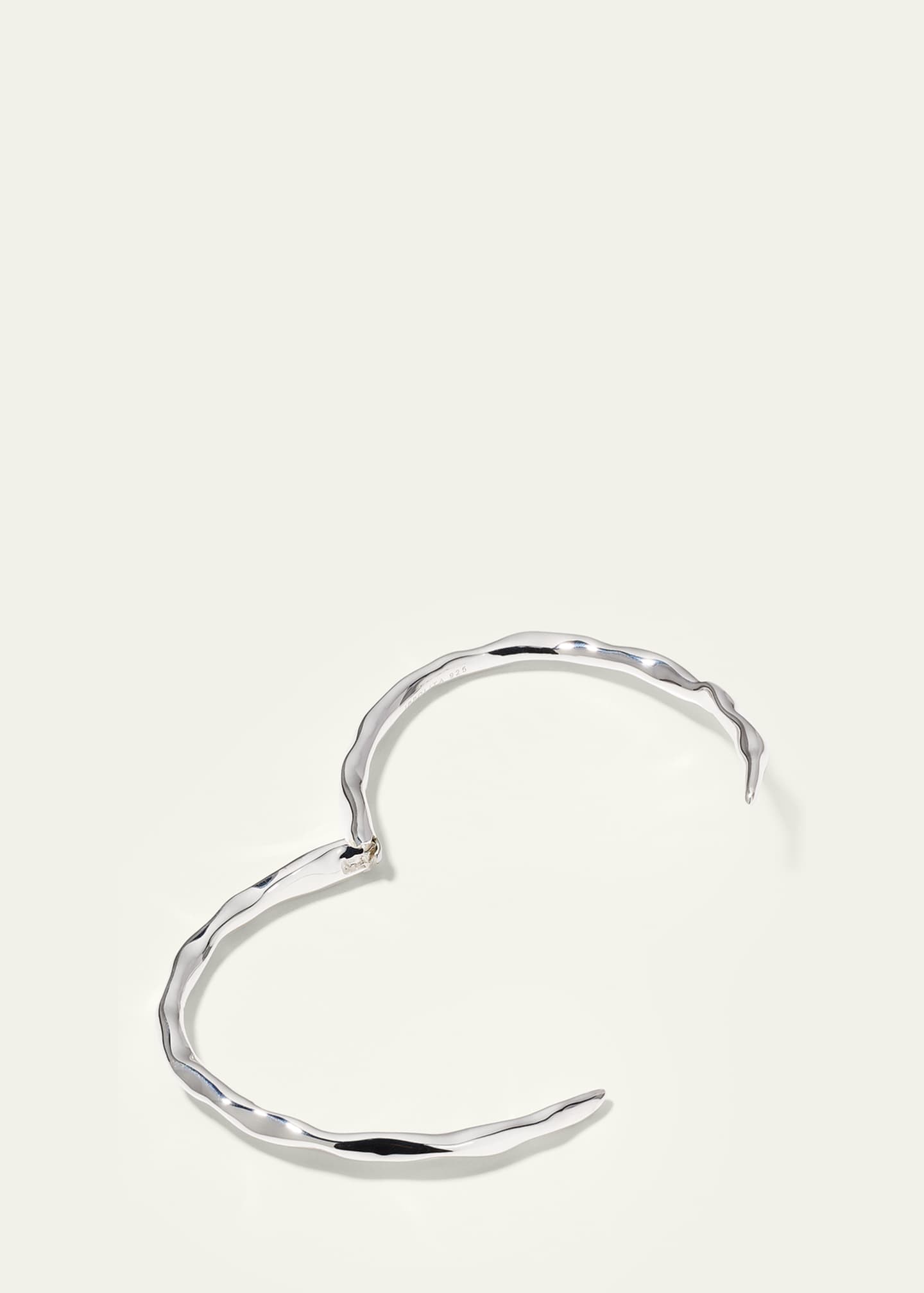 Ippolita Heavy Squiggle Bypass Hinged Bangle in Sterling Silver - Bergdorf Goodman