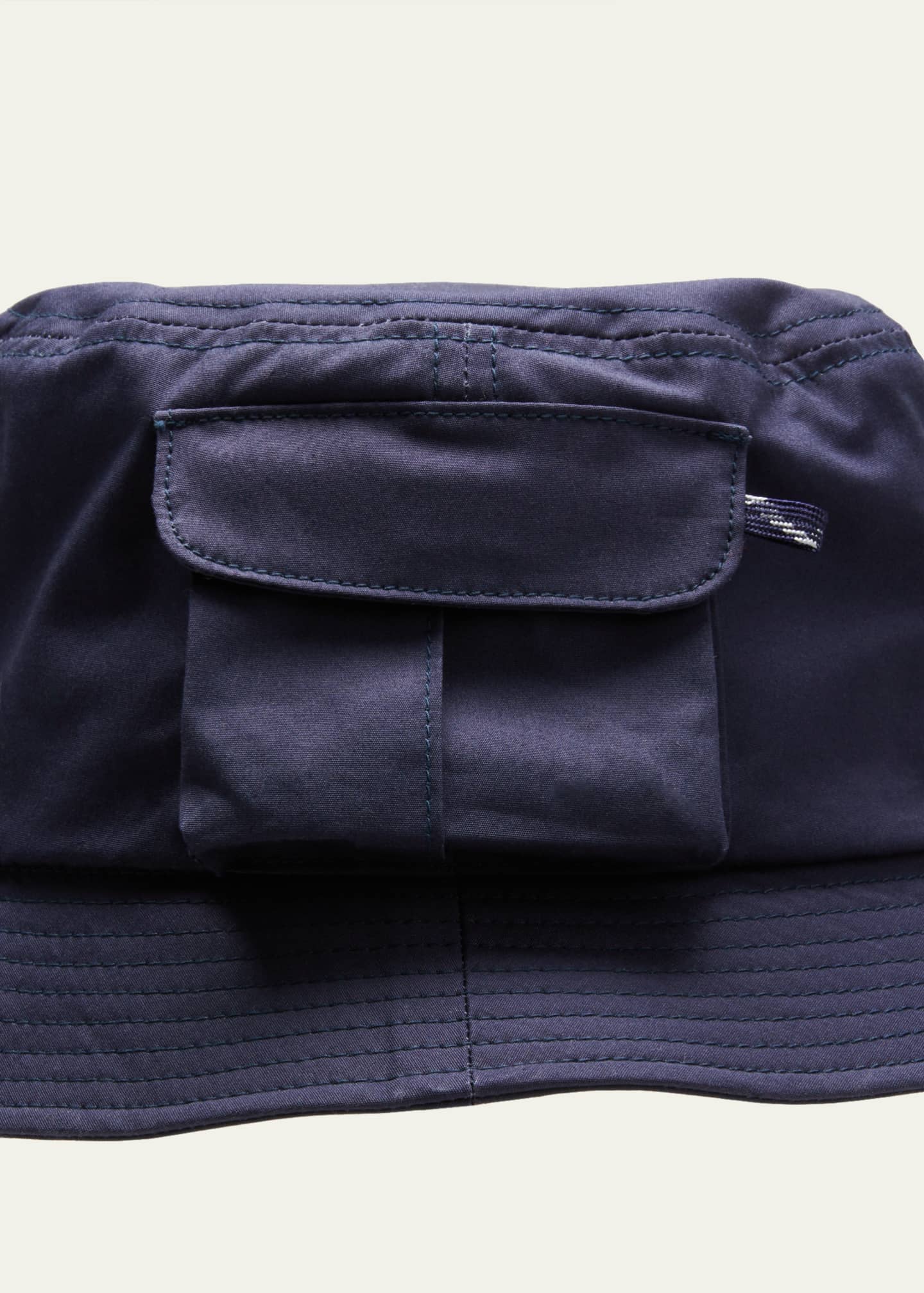 Cableami Men's Ventile Linen Bucket Hat w/ Pocket - Bergdorf Goodman