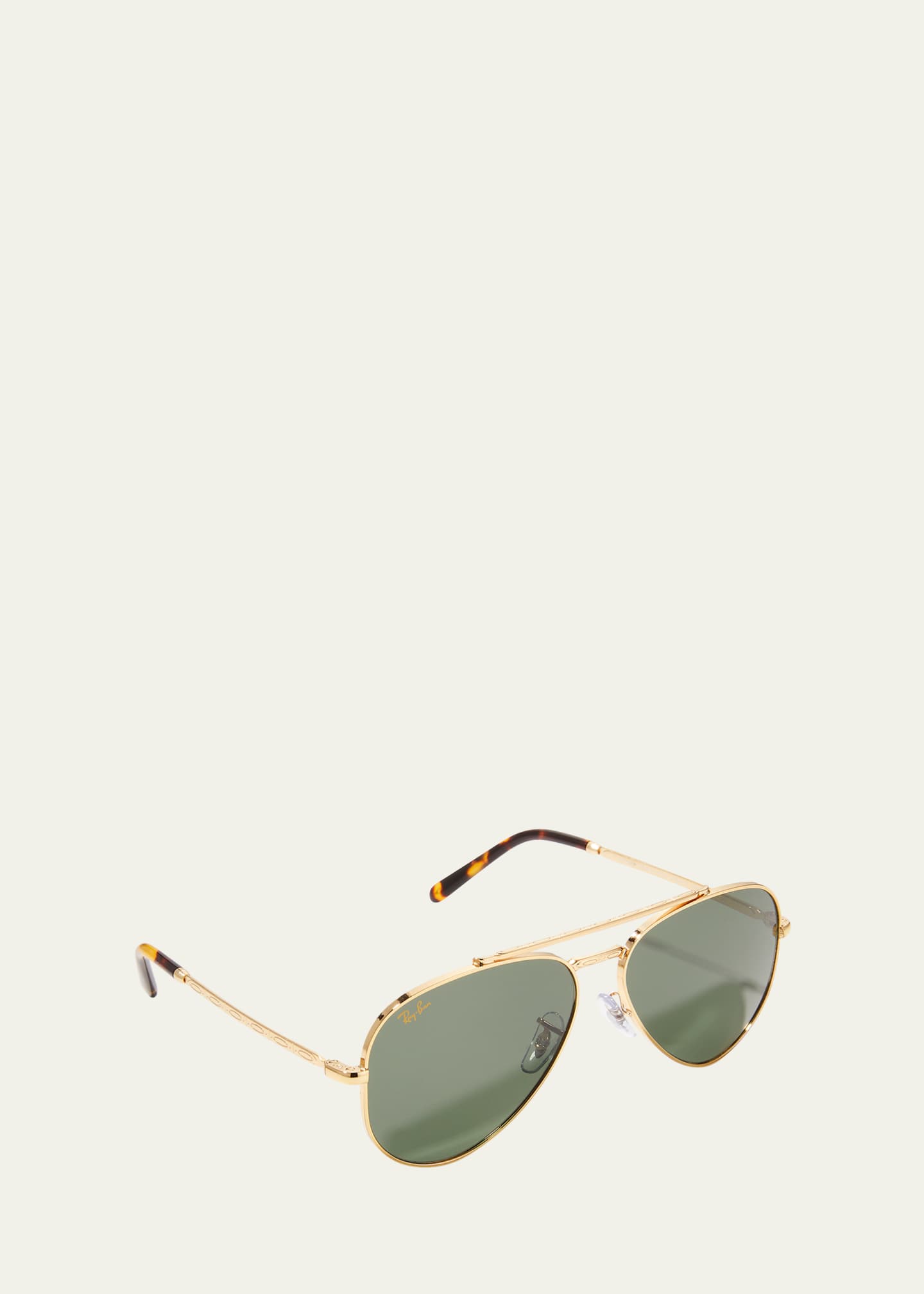 Ray-Ban Golden Metal Aviator Sunglasses - Bergdorf Goodman