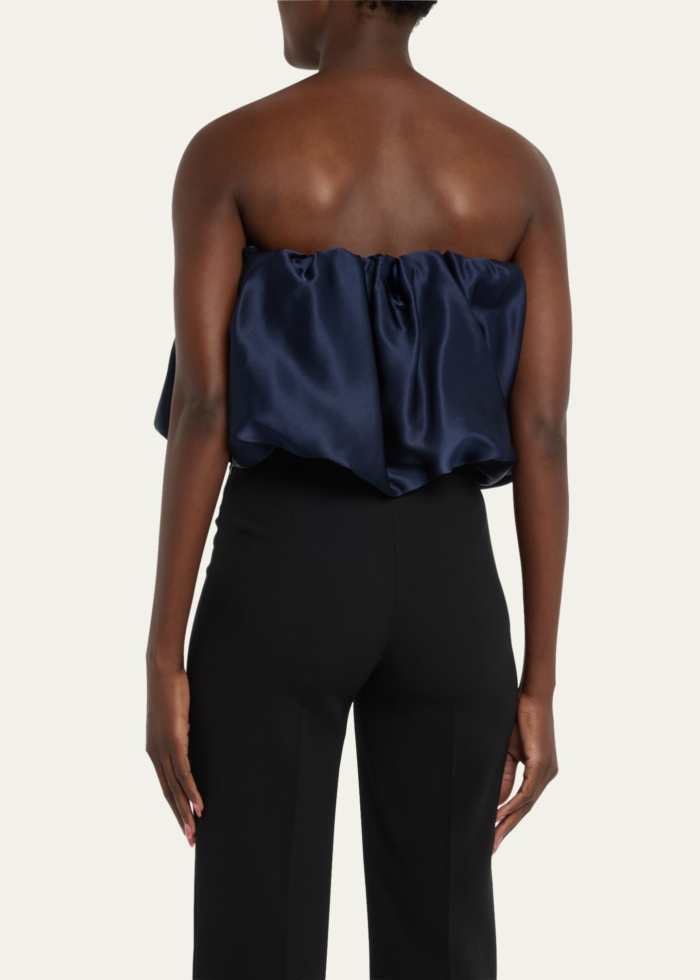 Et Ochs Michelle Strapless Gathered Crop Top - Bergdorf Goodman