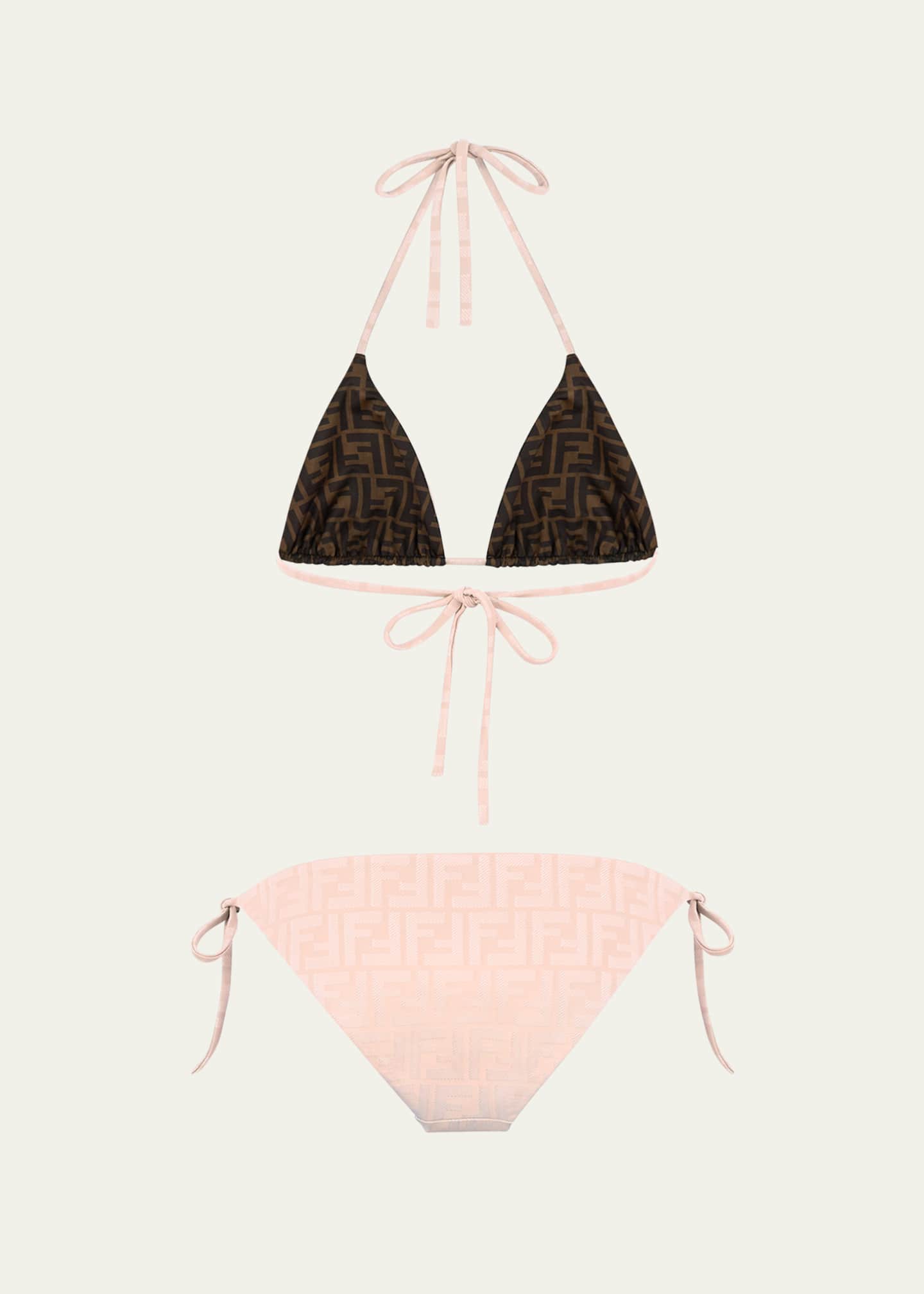 Fendi Reversible FF Logo String Two-Piece Bikini Set - Bergdorf Goodman