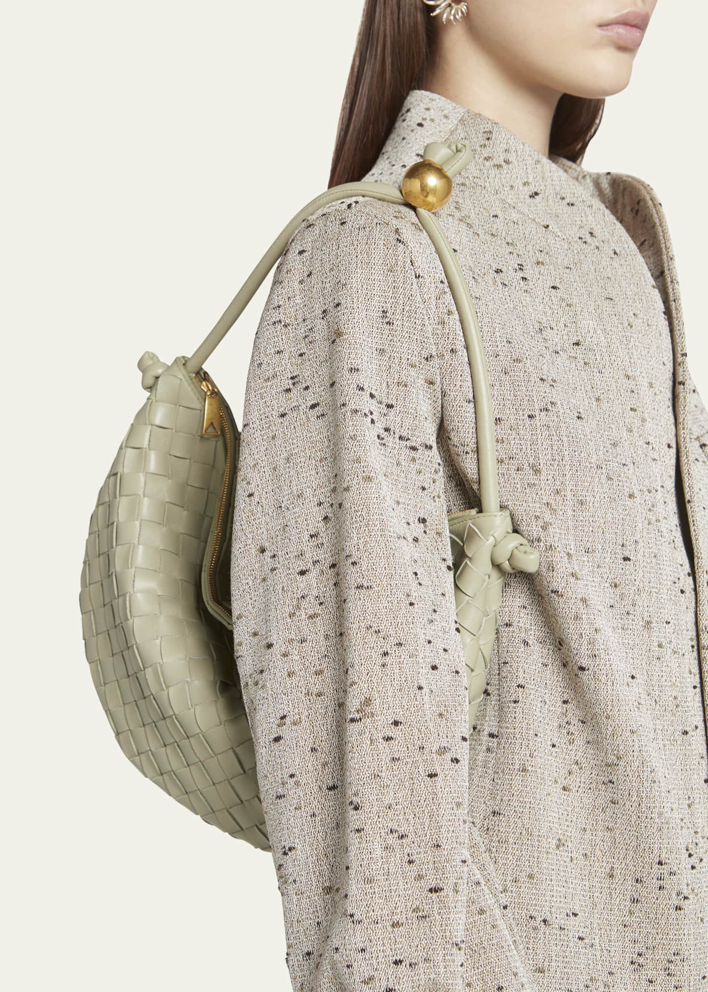 Bottega Veneta Half Moon Medium Intrecciato Top-Handle Bag - Bergdorf ...