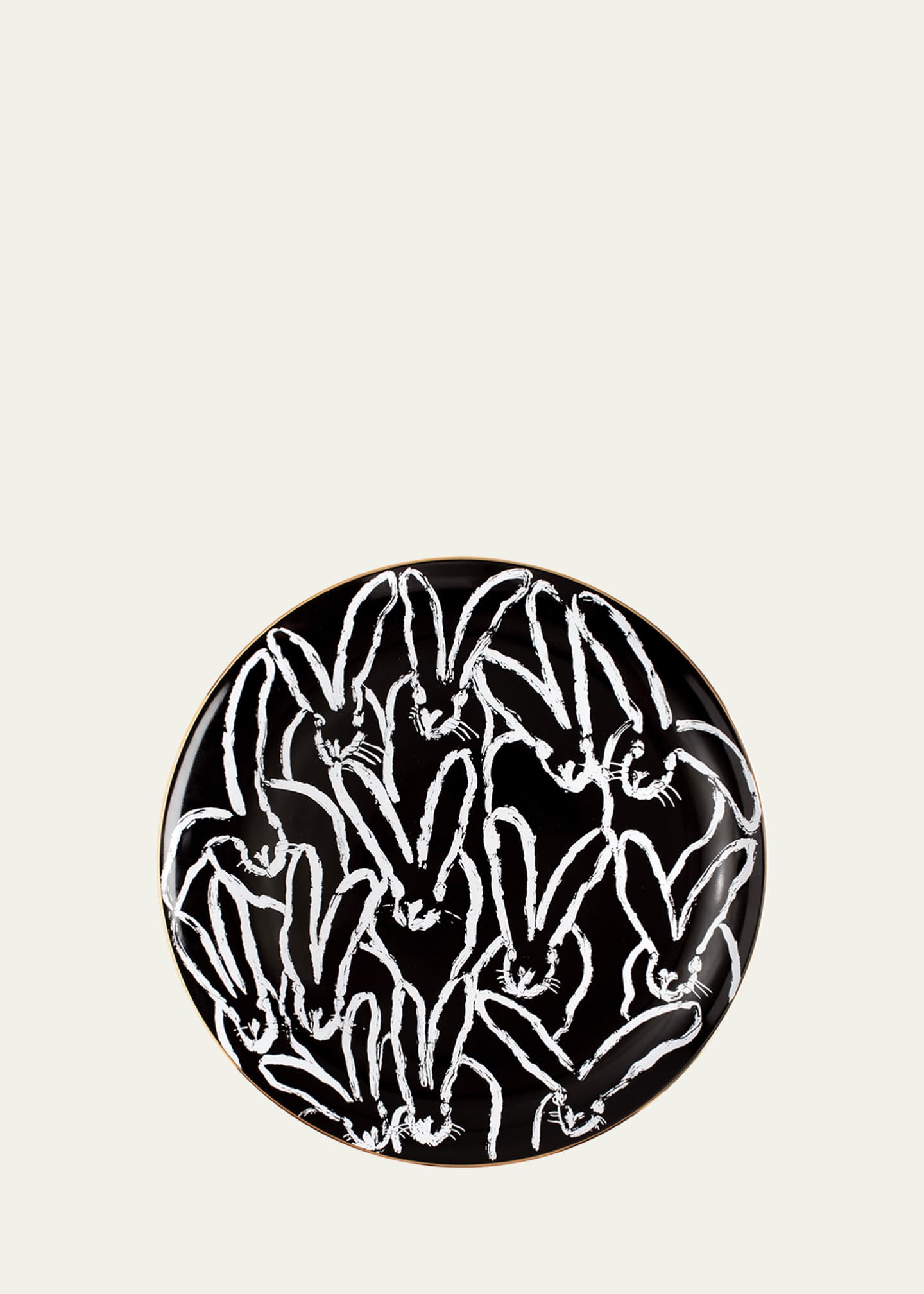 Hunt Slonem Jubilee Serving Plate with Gold Rim - Bergdorf Goodman