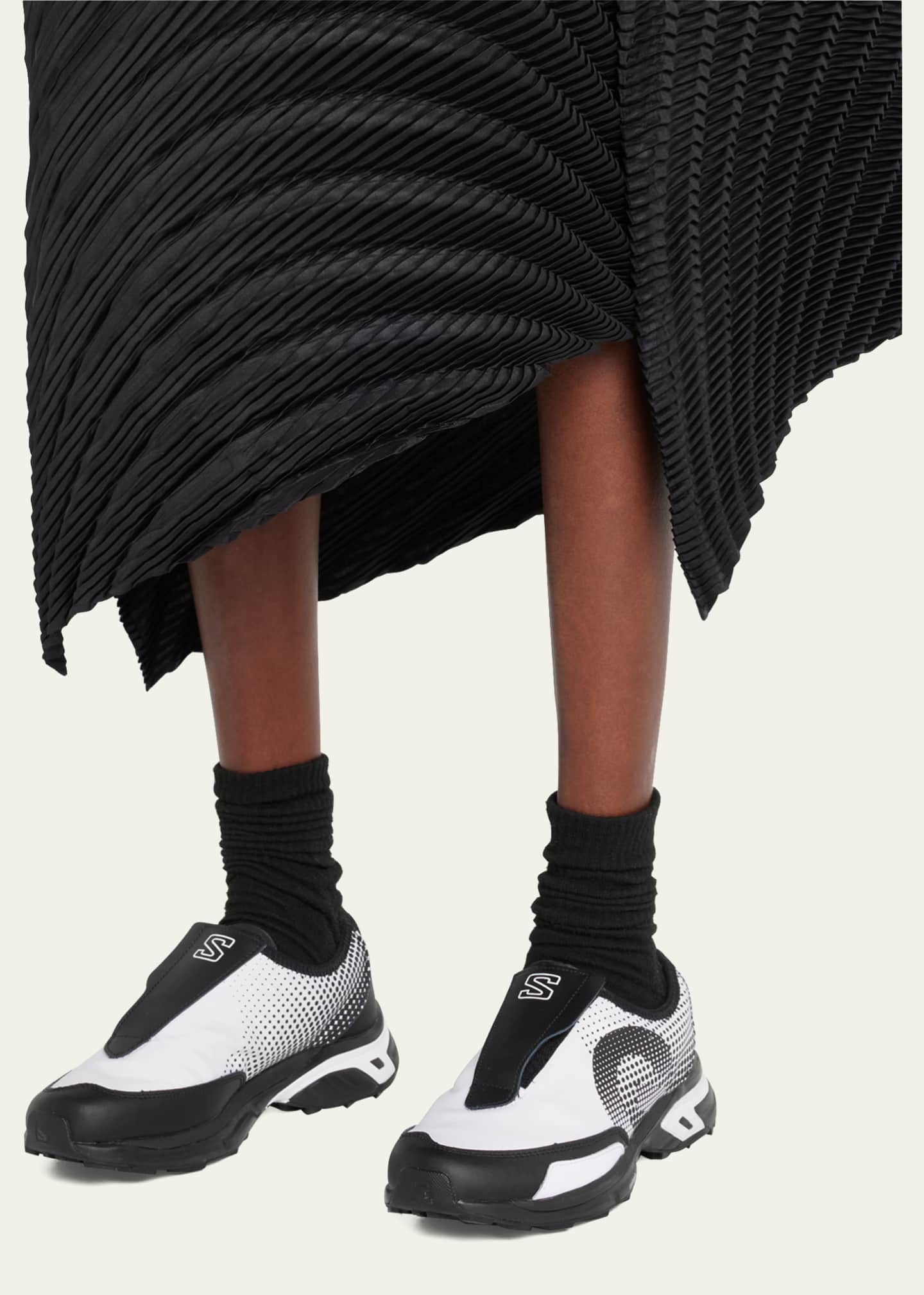 CDG x Salomon Bicolor Logo Grip-Strap Fashion Sneakers - Bergdorf Goodman