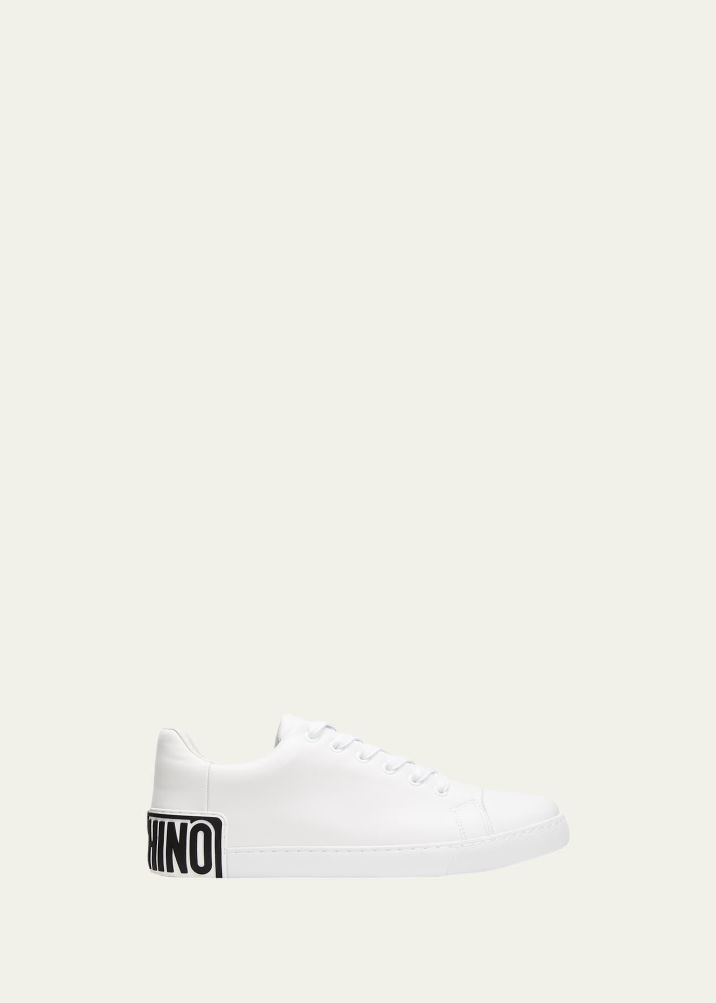 Moschino Men's Maxilogo Leather Low-Top Sneakers - Bergdorf Goodman