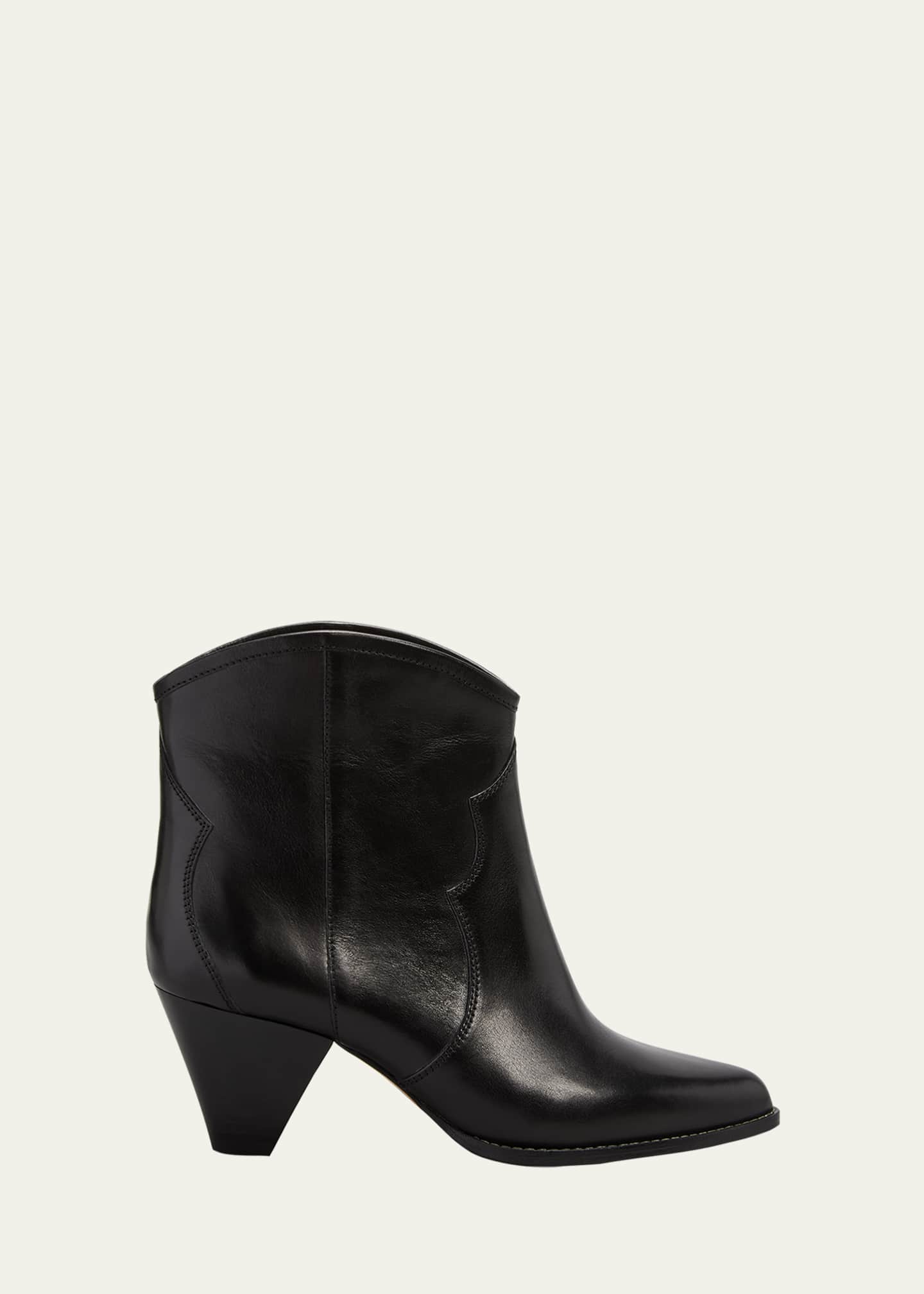 Isabel Marant Darizo Leather Booties - Bergdorf Goodman