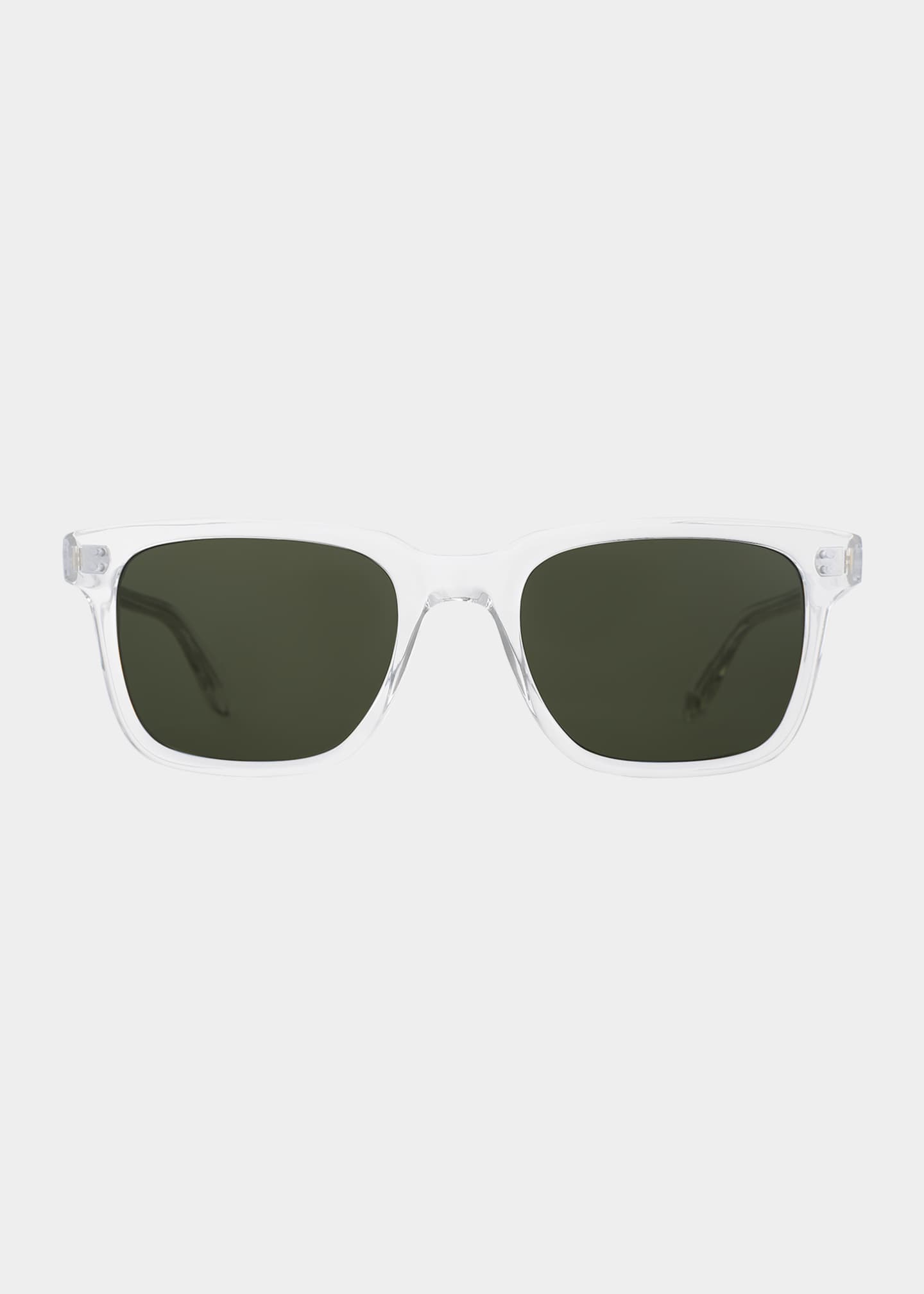 Garrett Leight Palladium Clear Acetate Sunglasses - Bergdorf Goodman