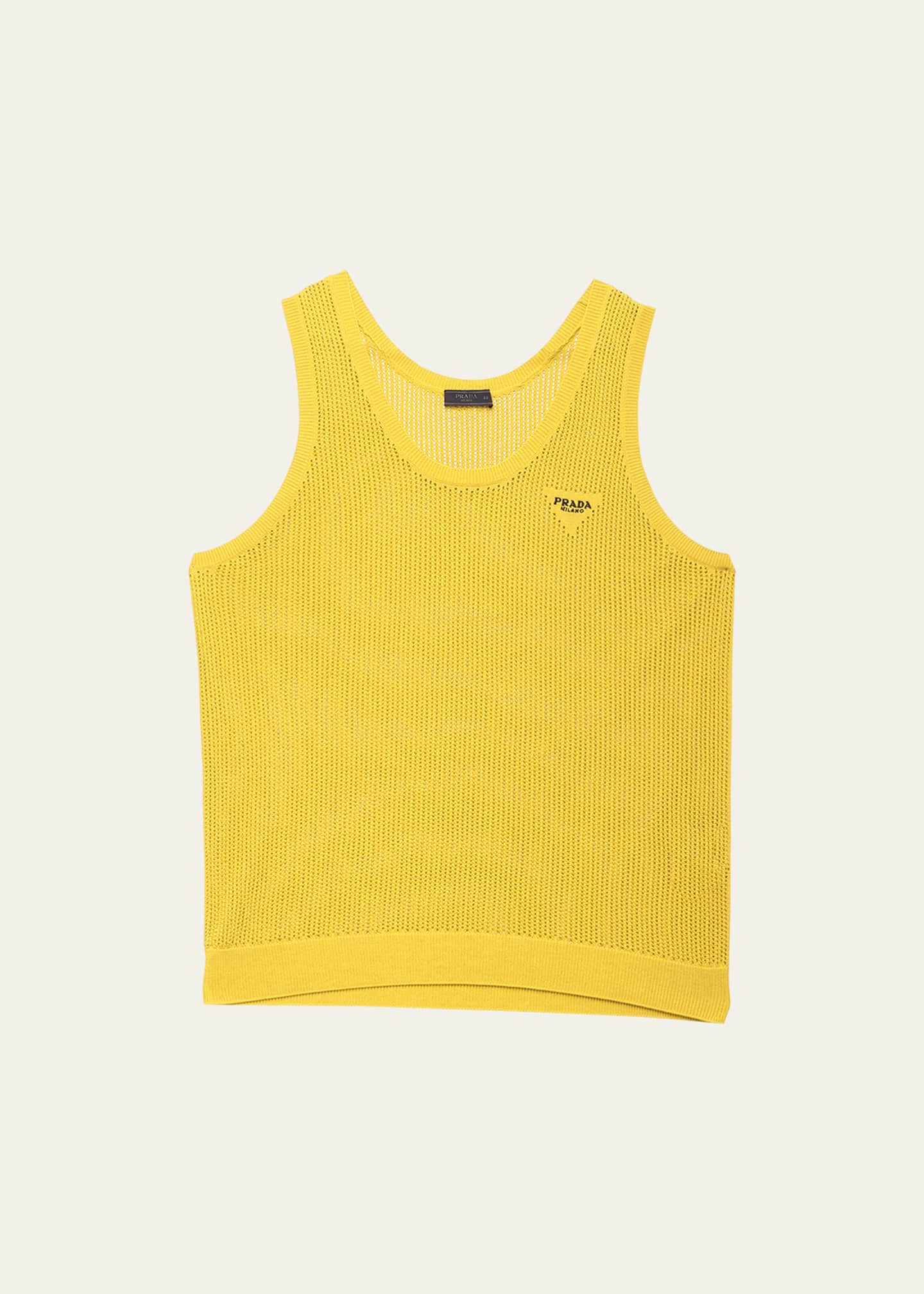 Prada Men's Mesh Knit Tank Top - Bergdorf Goodman