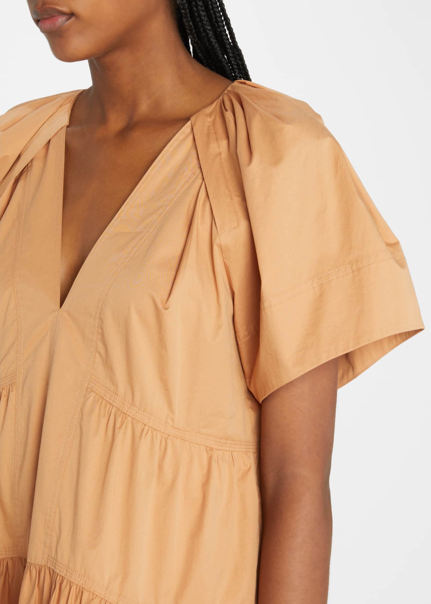 A.L.C. Camila Short-Oversized Sleeve Tiered Mini Dress - Bergdorf Goodman