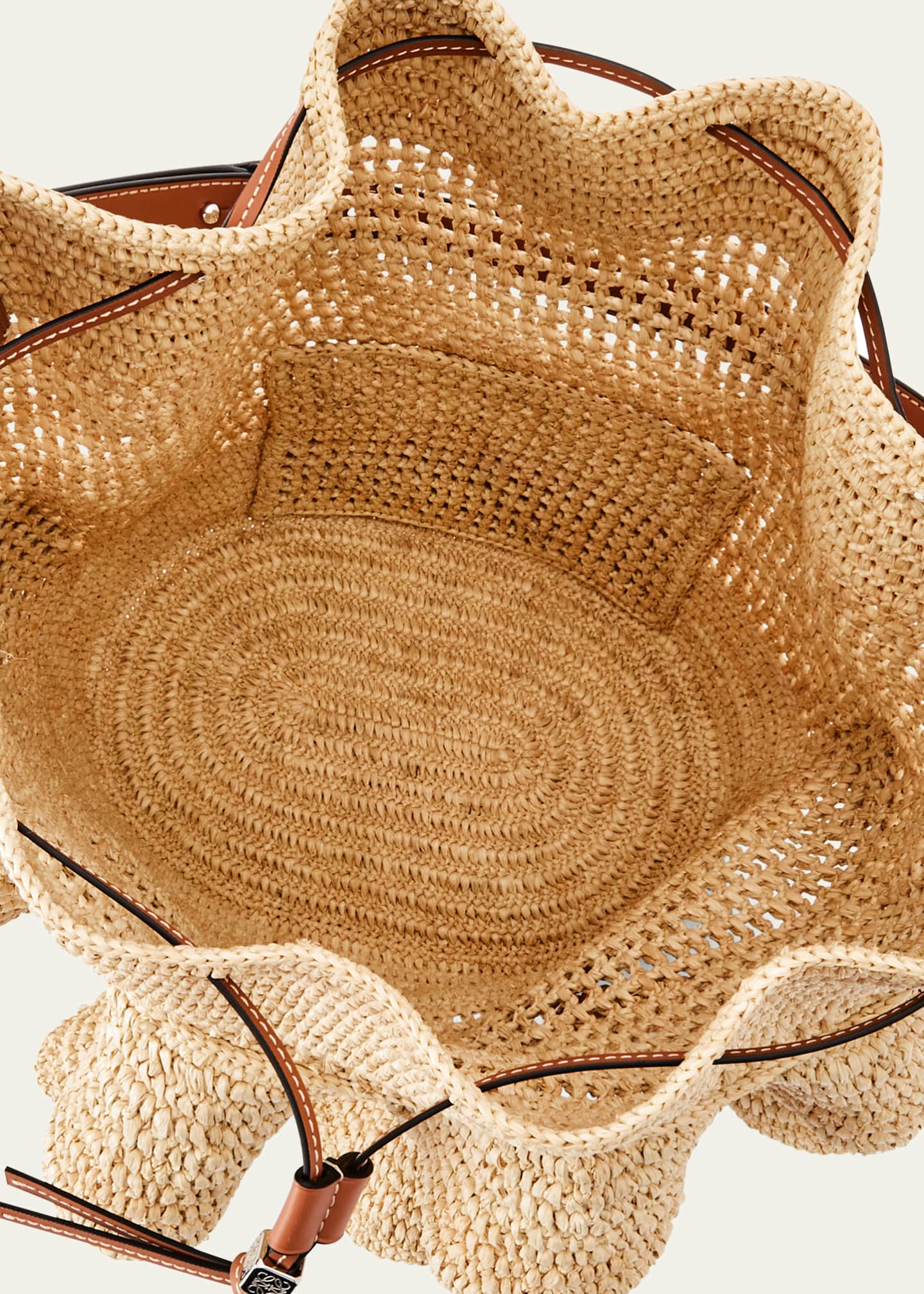 Loewe x Paula’s Ibiza Balloon Ruffled Raffia Shoulder Bag - Bergdorf ...