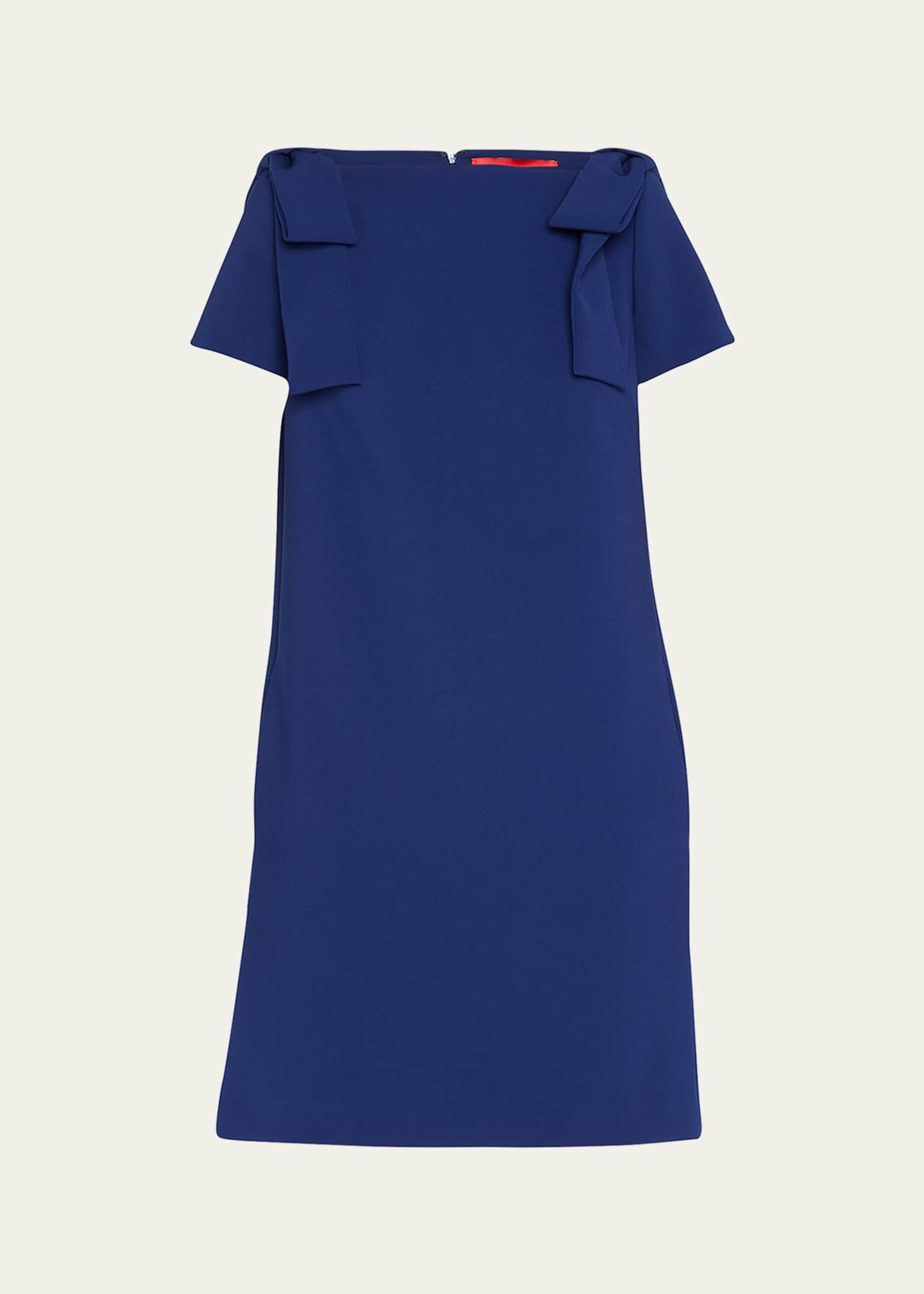 Carolina Herrera Bow Detail Shift Dress - Bergdorf Goodman Carolina Herrera Bow Detail Shift Dress - Bergdorf Goodman